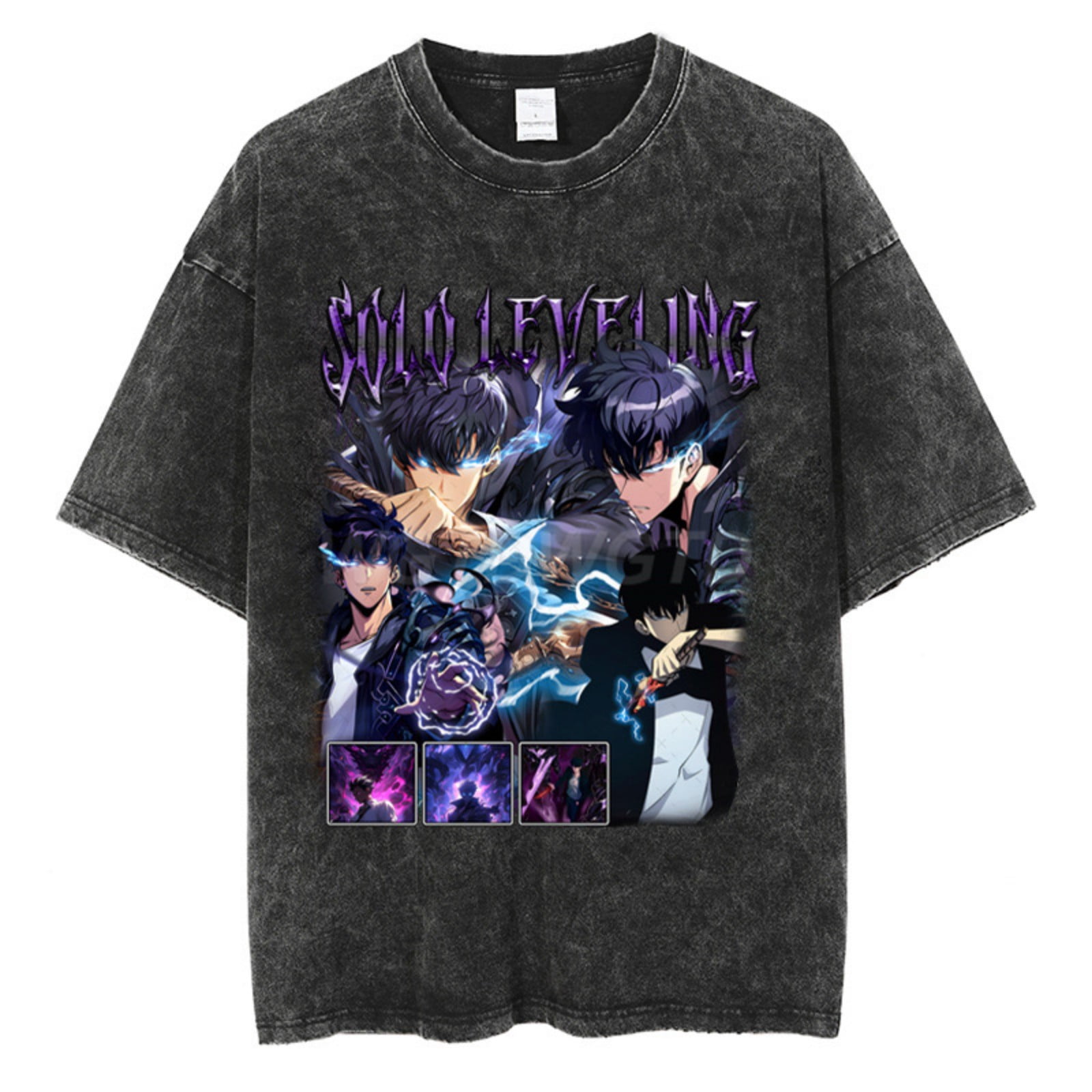 Solo Leveling Shirt Men Anime Shadow Monarch Jin Woo Sung T Shirt ...