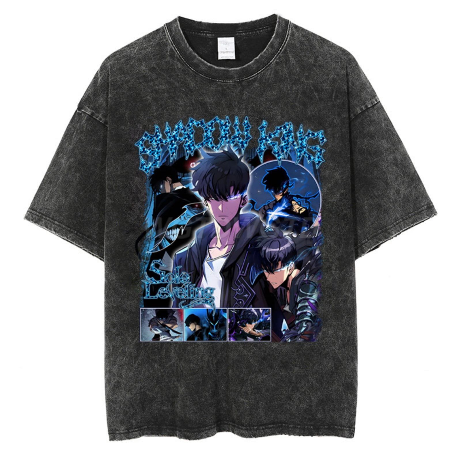 Solo Leveling Shirt Men Anime Shadow Monarch Jin Woo Sung T Shirt ...