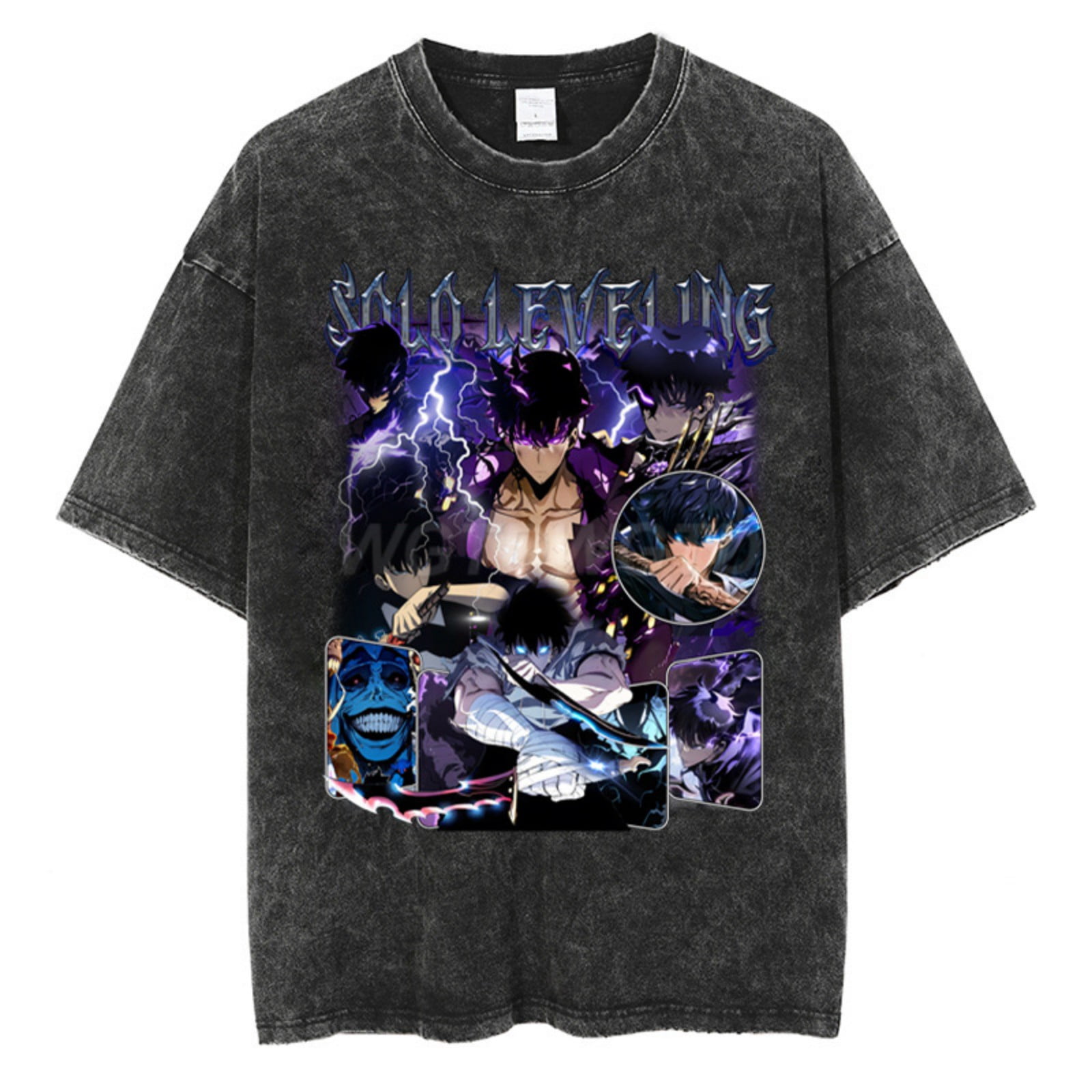 Solo Leveling Shirt Men Anime Shadow Monarch Jin Woo Sung T Shirt ...