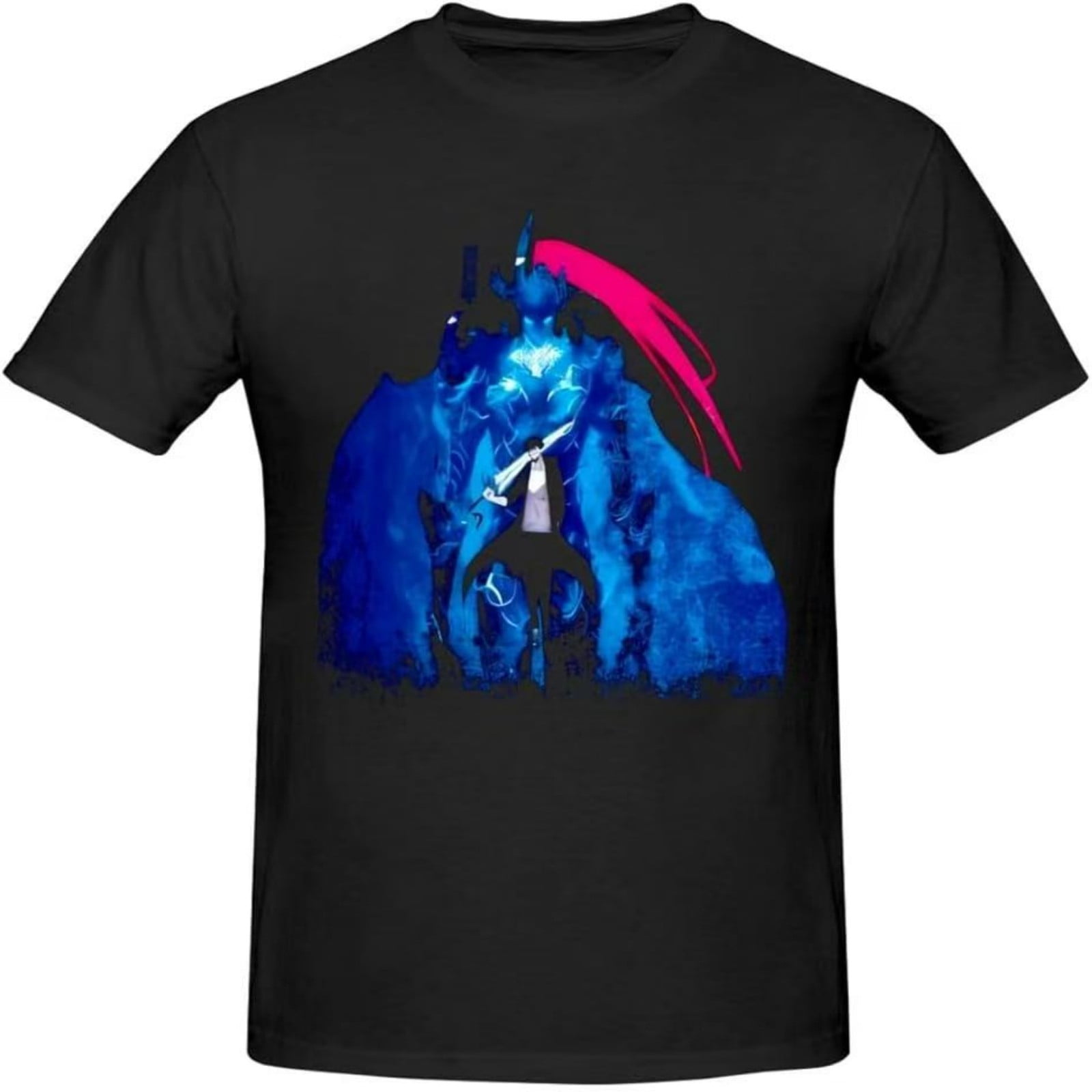 Solo Leveling Shirt Sung Jinwoo Graphic T-Shirt Anime Unisex Tee Cotton ...