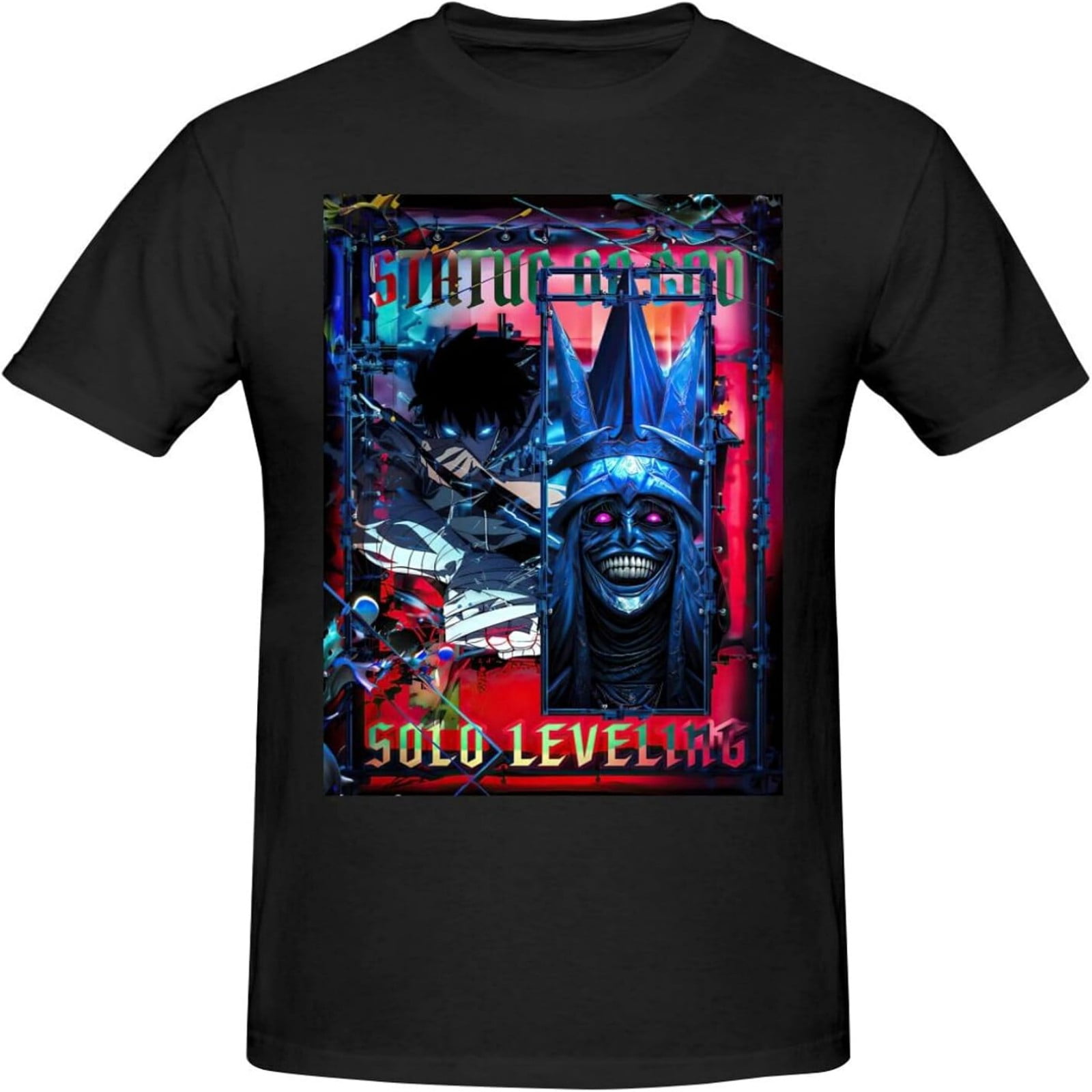 Solo Leveling Shirt Vintage Cotton Casual Tee Men Streetwear Anime Jin ...