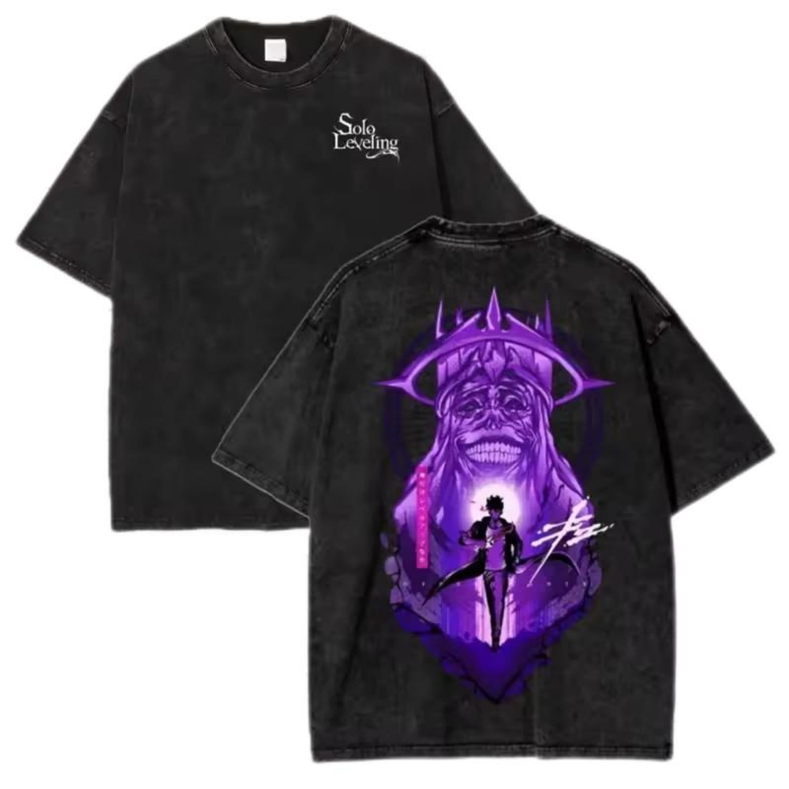 Solo Leveling Shirts Anime Cotton Vintage Beru Short Sleeve Casual ...