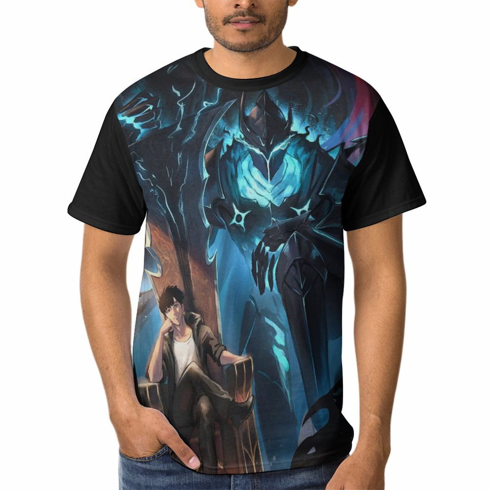 Solo Leveling Shirts Men's Short Sleeve Printed T-Shirt Graphic ...