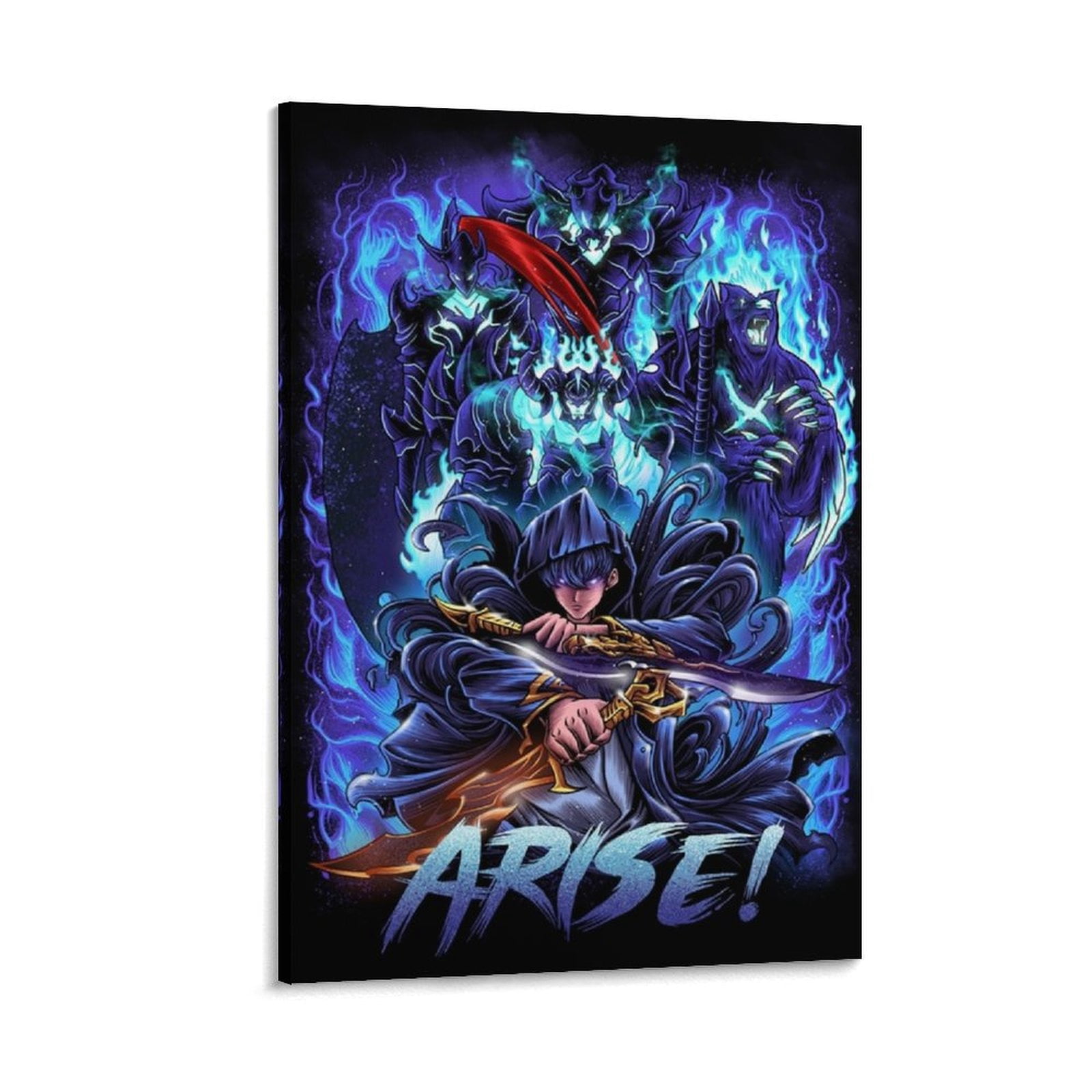 Solo Leveling Sung Jin Woo Anime Poster (13) Artworks Canvas Poster ...