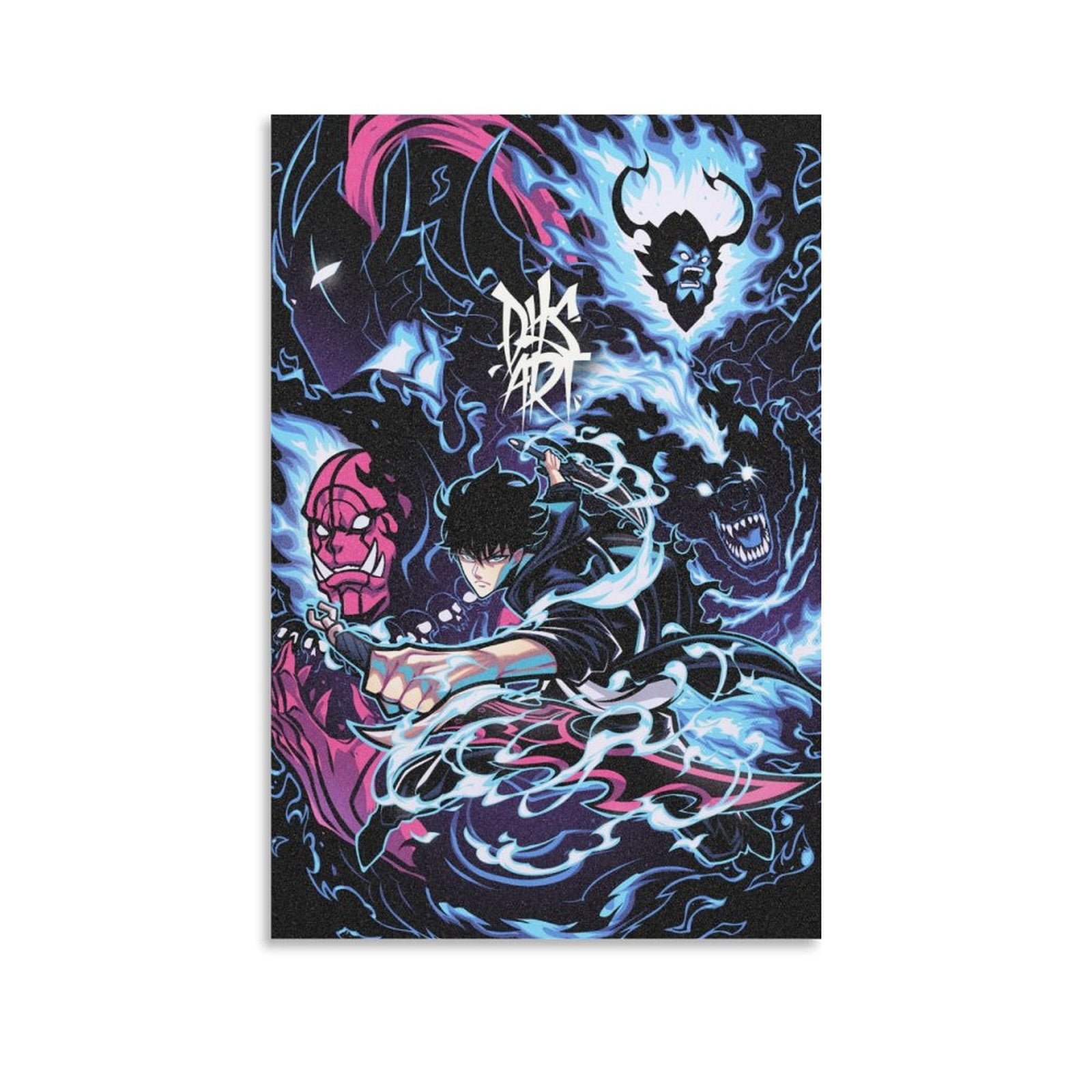 Solo Leveling Sung Jin Woo Anime Poster (18) Room Aesthetic Poster ...