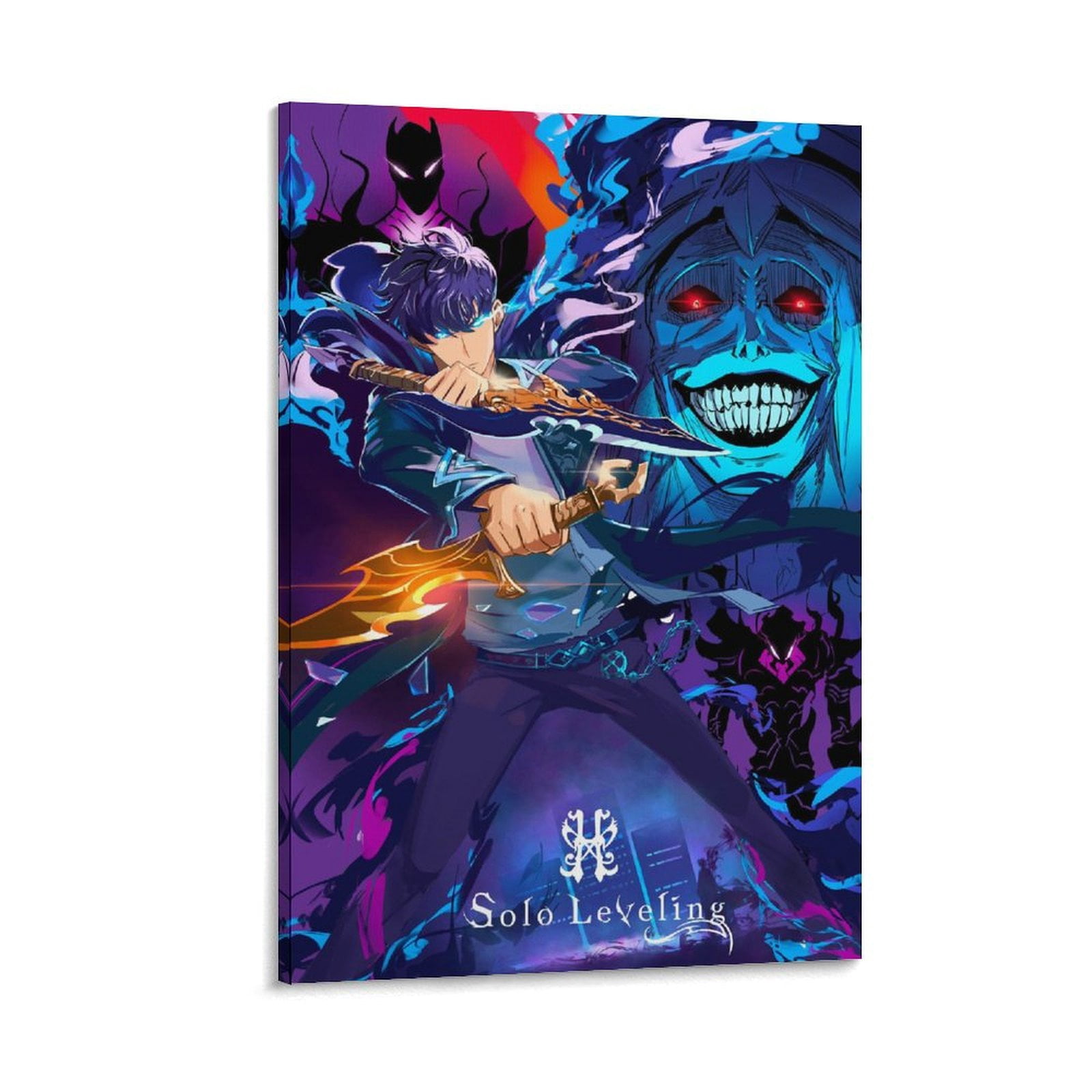 Solo Leveling Sung Jin Woo Anime Poster (21) Canvas Poster Wall Art ...