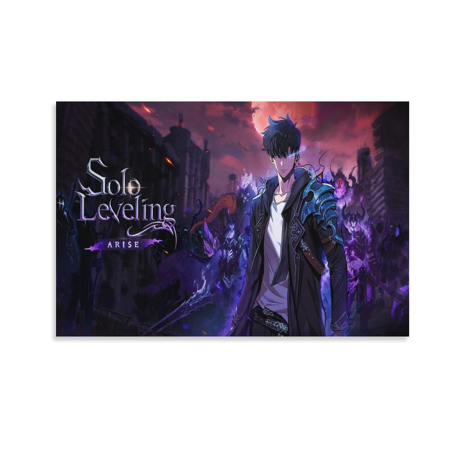 Solo Leveling Sung Jin Woo Anime Poster (23) Wall Art Poster Scroll ...