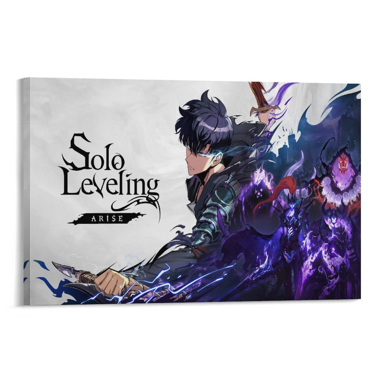 Solo Leveling Sung Jin Woo Anime Poster (26) Gifts Canvas Painting ...