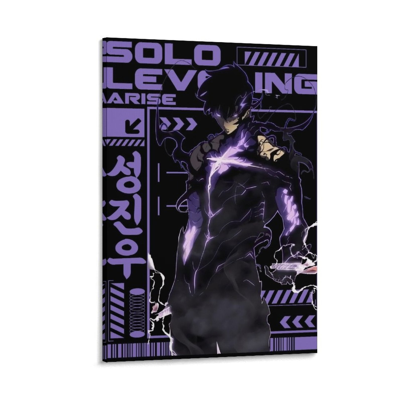Solo Leveling Sung Jin Woo Anime Poster (3) Posters Wall Art Painting ...