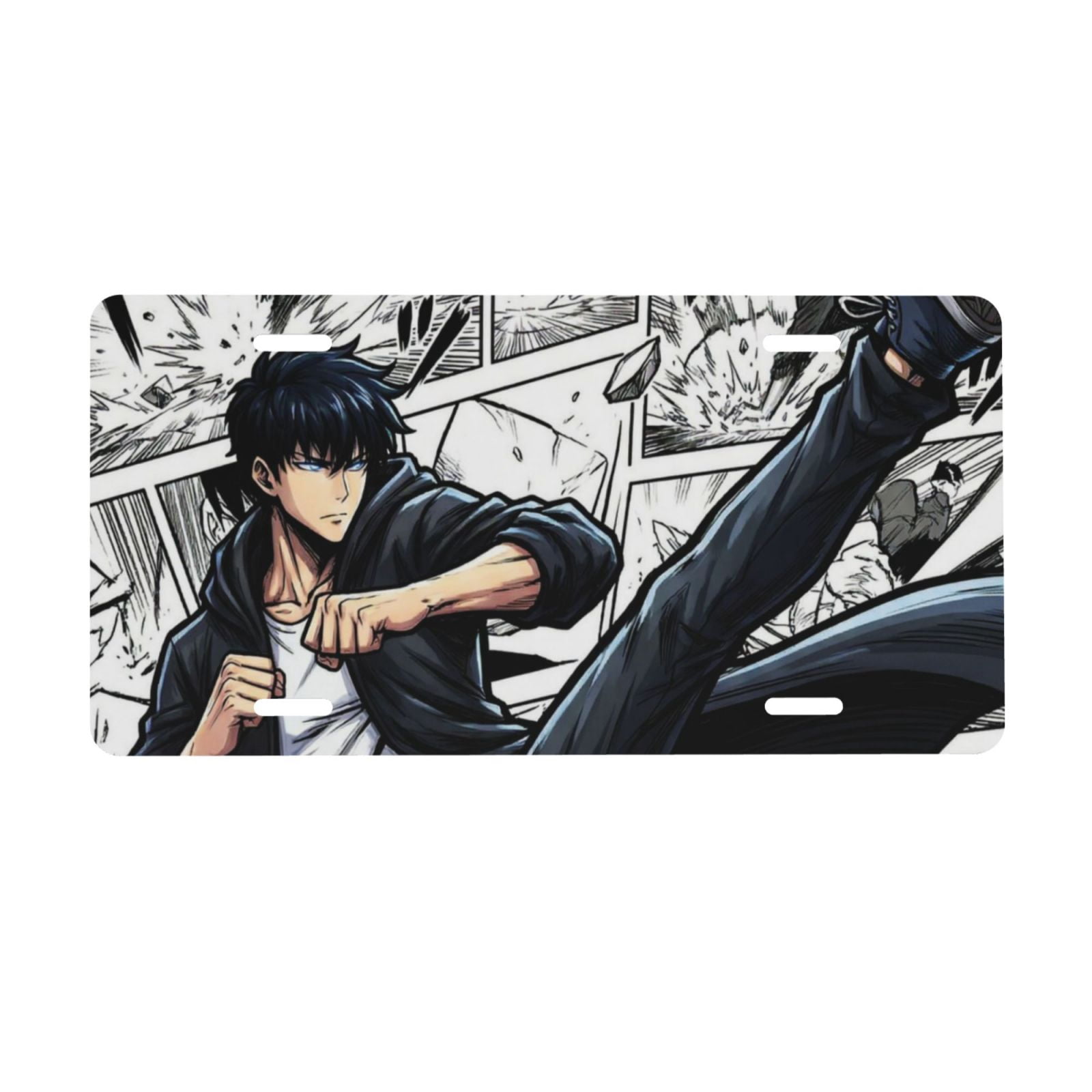 Solo Leveling Sung Jinwoo License Plate, Car Front License Plates With ...
