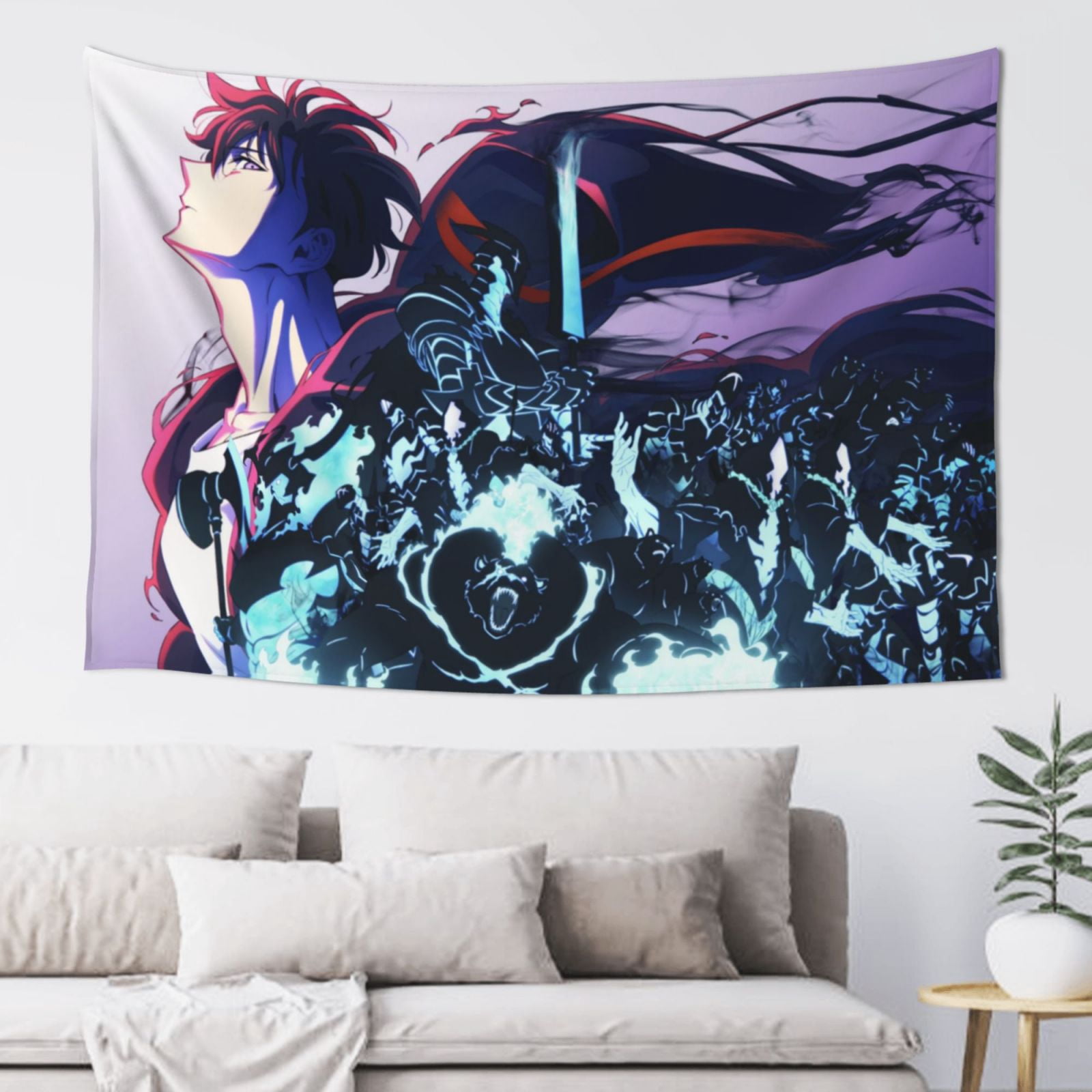Solo Leveling Sung Jinwoo Tapestry Wall Hanging Home Decoration Wall ...