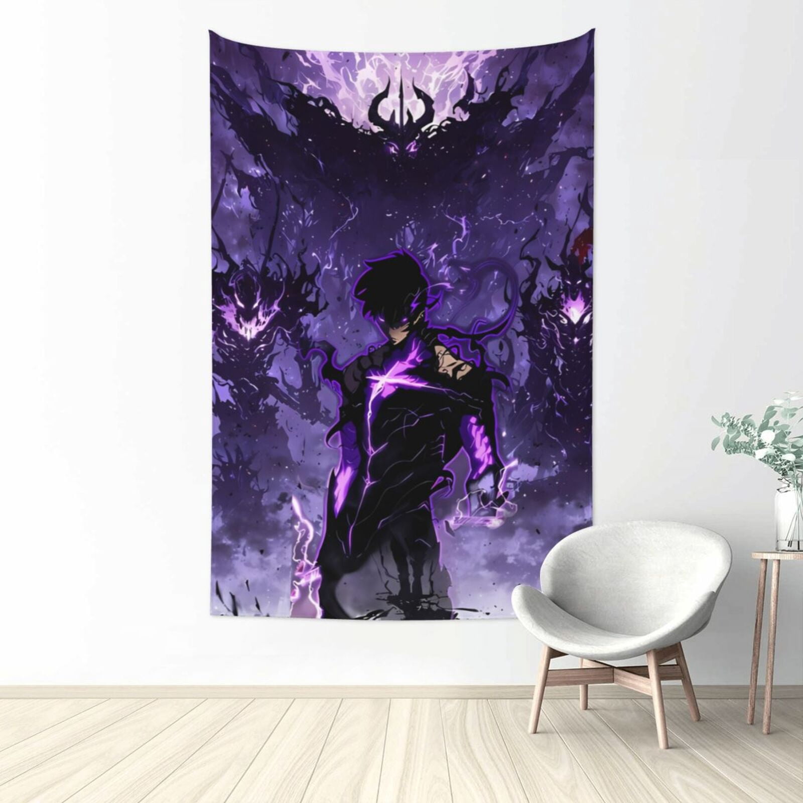 Solo Leveling Sung Jinwoo Tapestry Wall Hanging Home Decoration Wall ...