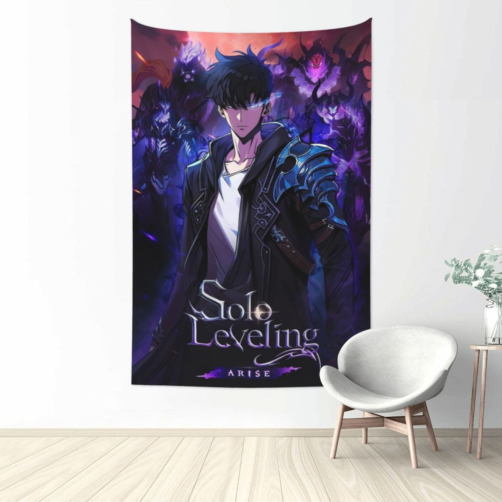 Solo Leveling Sung Jinwoo Tapestry Wall Hanging Home Decoration Wall ...