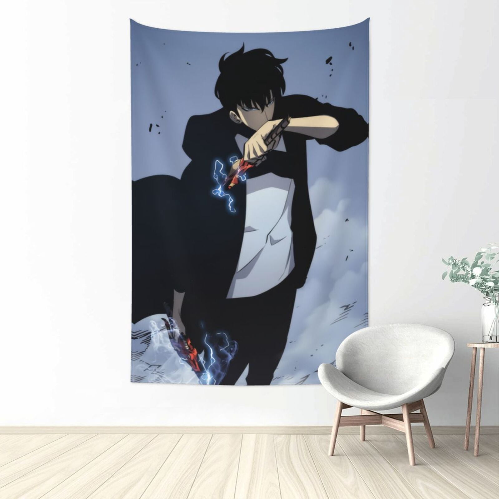 Solo Leveling Sung Jinwoo Tapestry Wall Hanging Home Decoration Wall ...