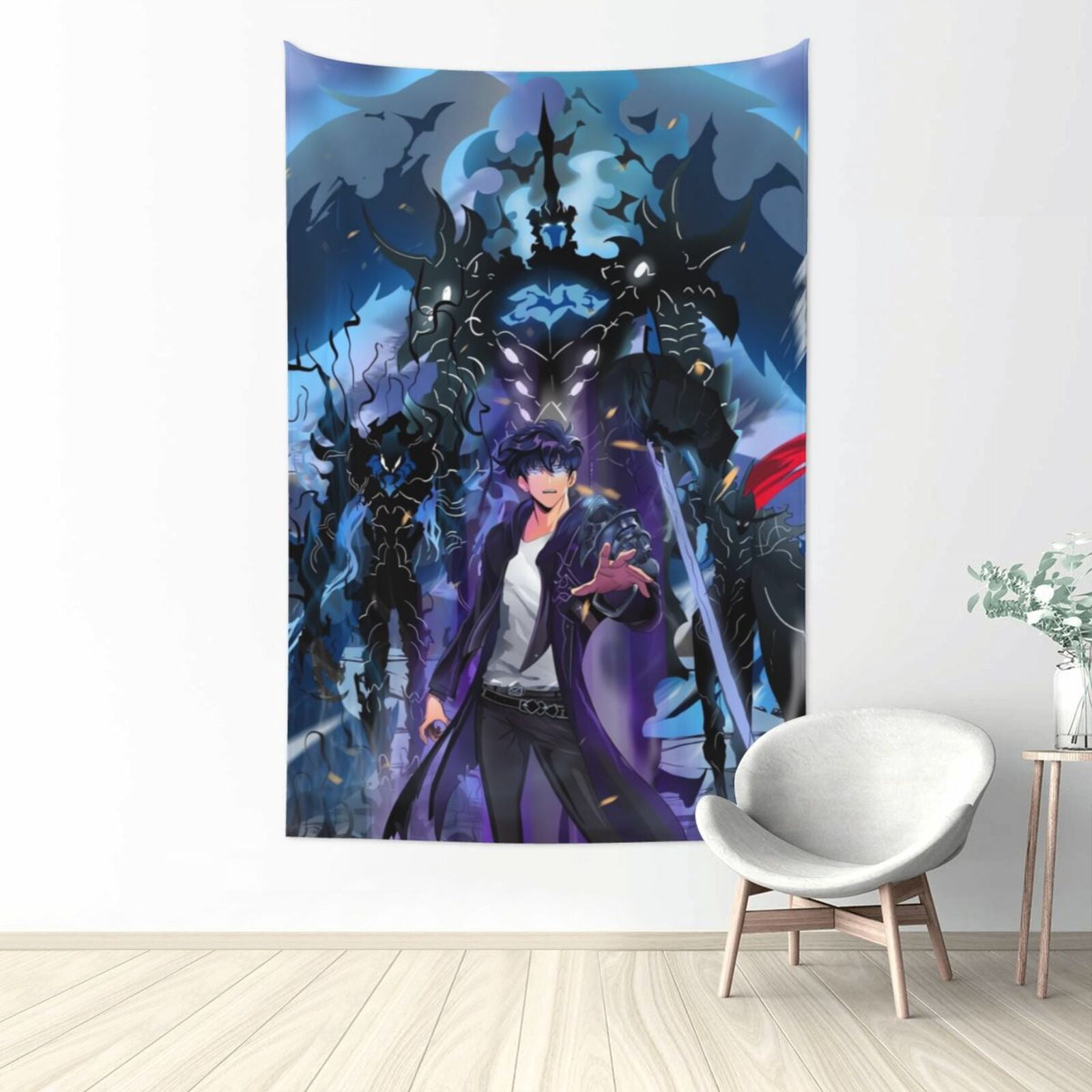 Solo Leveling Sung Jinwoo Tapestry Wall Hanging Home Decoration Wall ...