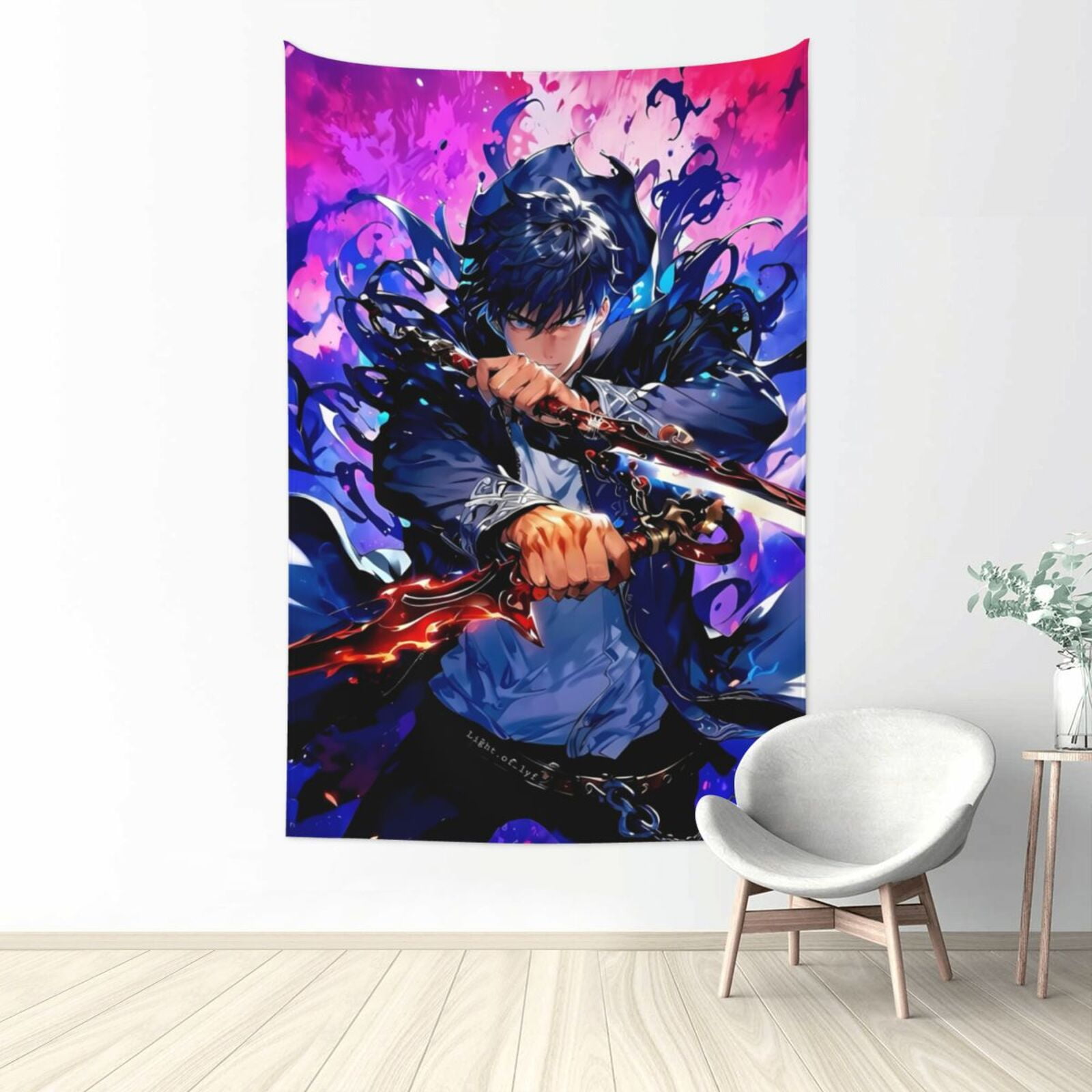 Solo Leveling Sung Jinwoo Tapestry Wall Hanging Home Decoration Wall ...
