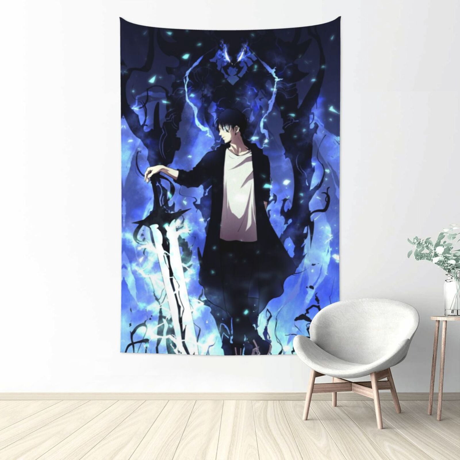 Solo Leveling Sung Jinwoo Tapestry Wall Hanging Home Decoration Wall ...