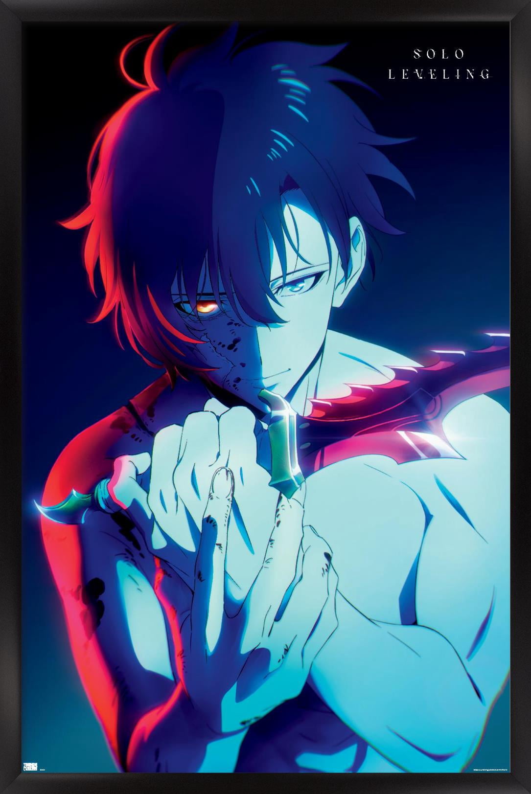 Solo Leveling - Sung Teaser Wall Poster, 14.725" x 22.375" Framed ...