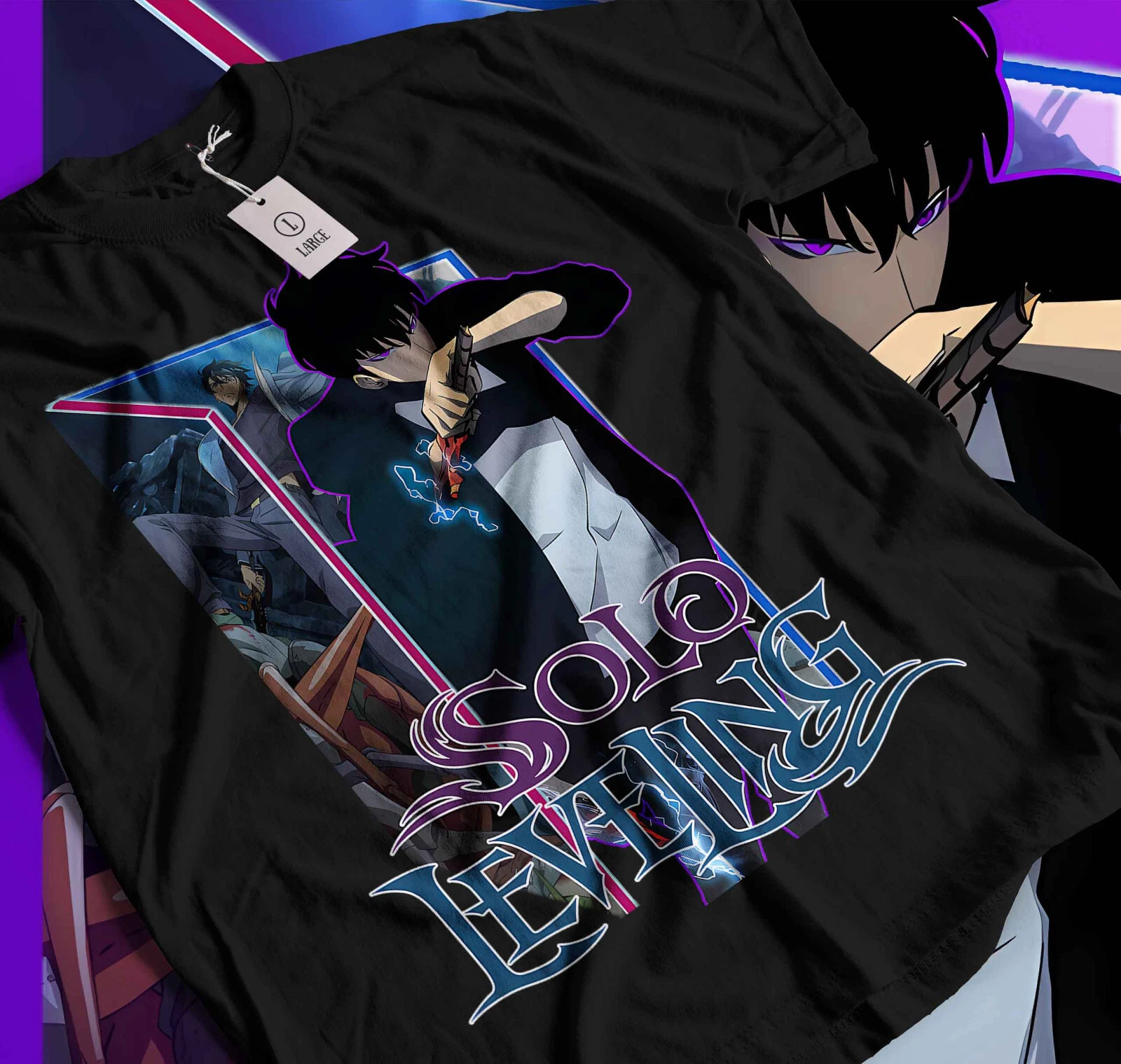 Solo Leveling T-Shirt Sung Jinwoo Liu Zhigang Anime Jonas Reiji shirt ...