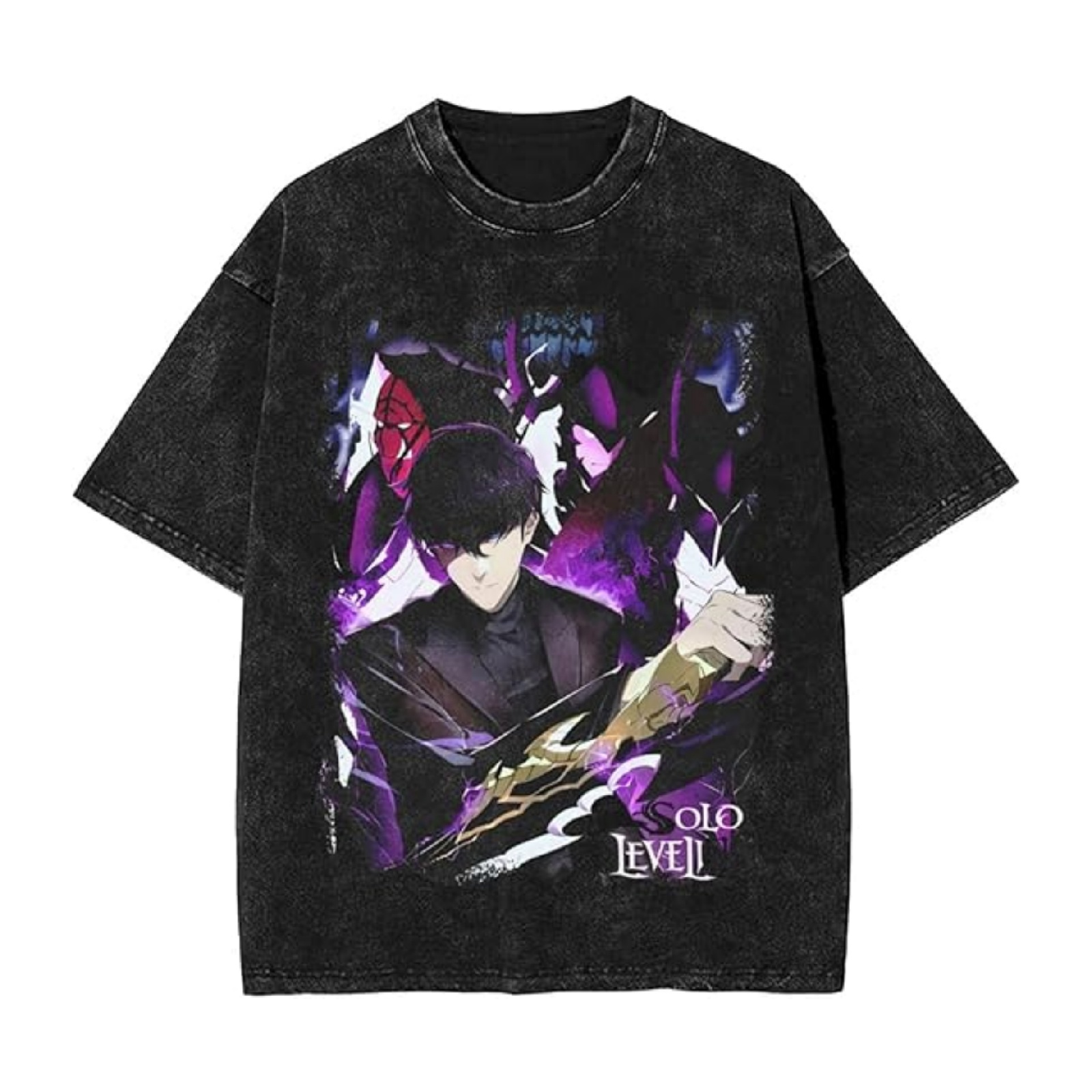 Solo Leveling T-shirt Jin Woo Sung Anime Graphic Streetwear Oversized ...