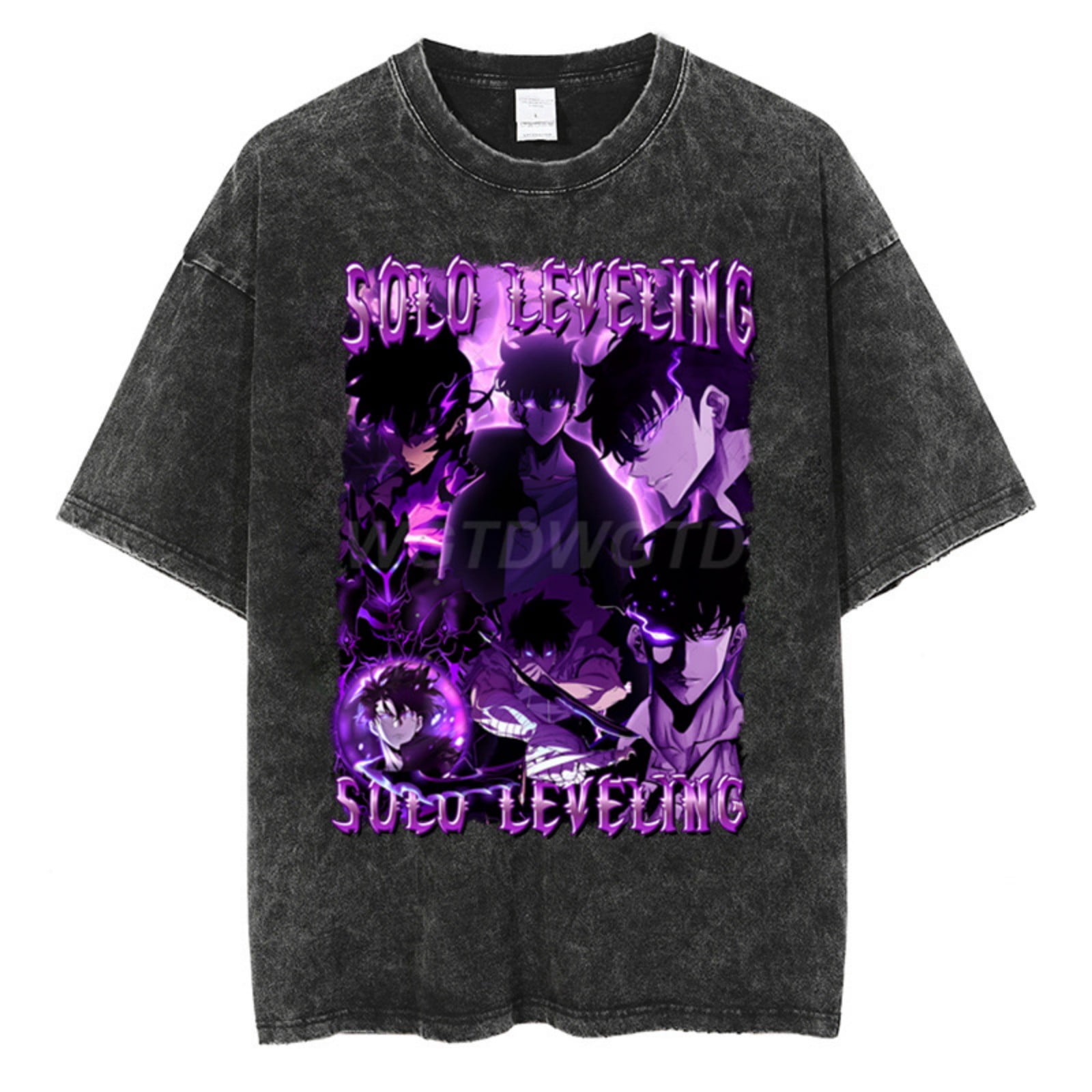 Solo Leveling T-shirt Men Anime Shadow Monarch Jin Woo Sung T Shirt ...