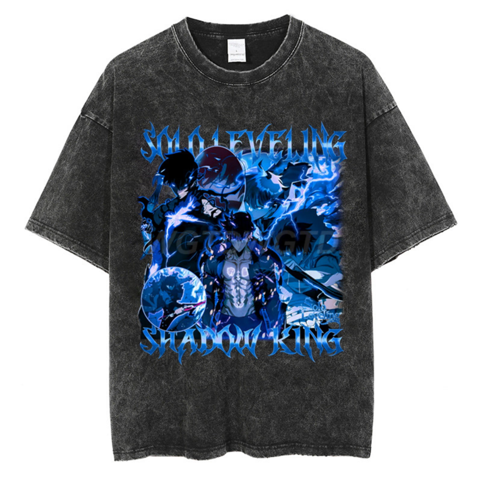 Solo Leveling T-shirt Men Anime Shadow Monarch Jin Woo Sung T Shirt ...