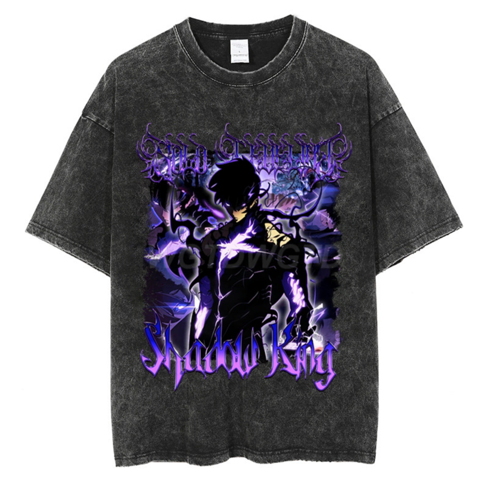 Solo Leveling T-shirt Men Anime Shadow Monarch Jin Woo Sung T Shirt ...