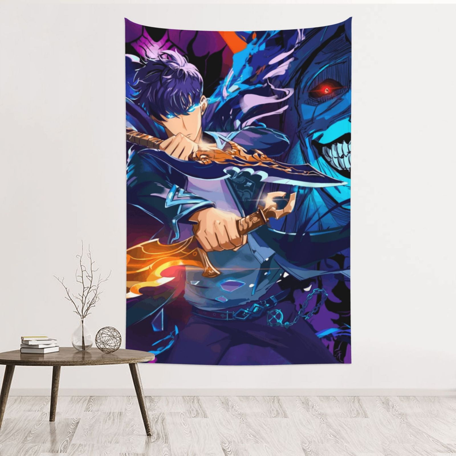 Solo Leveling Tapestry For Bedroom, Anime Movie Poster Room Decor Wall ...
