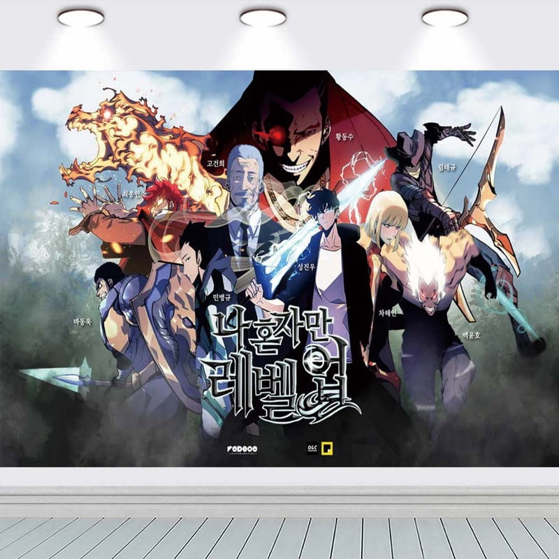 Solo Leveling Taspestry Wall Decor Party Supplies Background ...