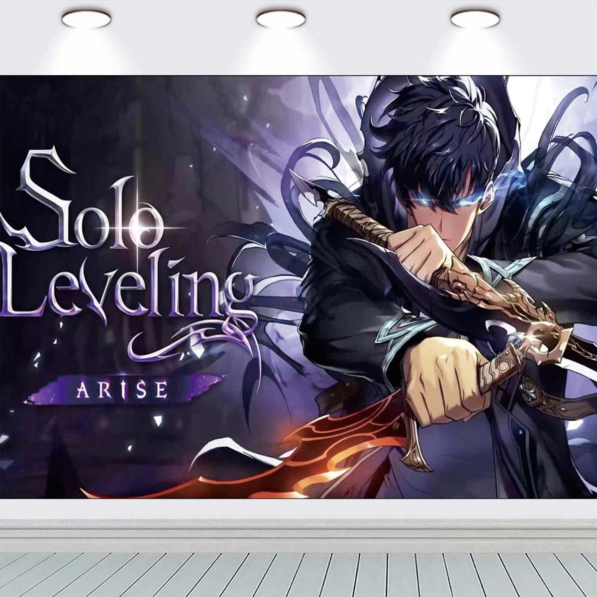 Solo Leveling Taspestry Wall Decor school Background Backdrop Party ...
