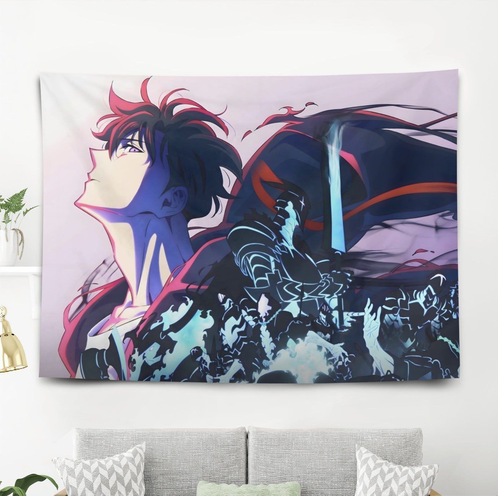 Solo Leveling-Theme Anti-pilling Tapestry Gift Wall Hanging Backdrop ...