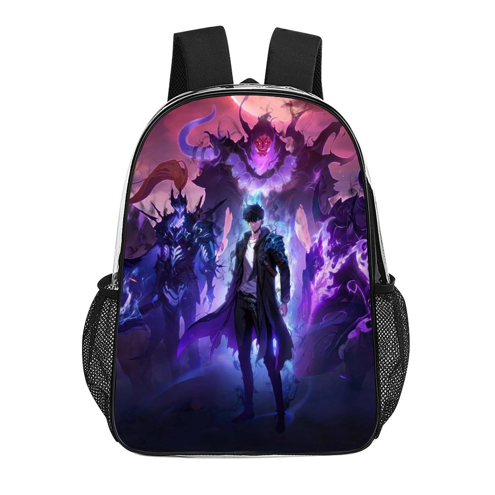 Solo Leveling Transparent Bag Backpack 17 Inch Mesh Shoulder Bags ...