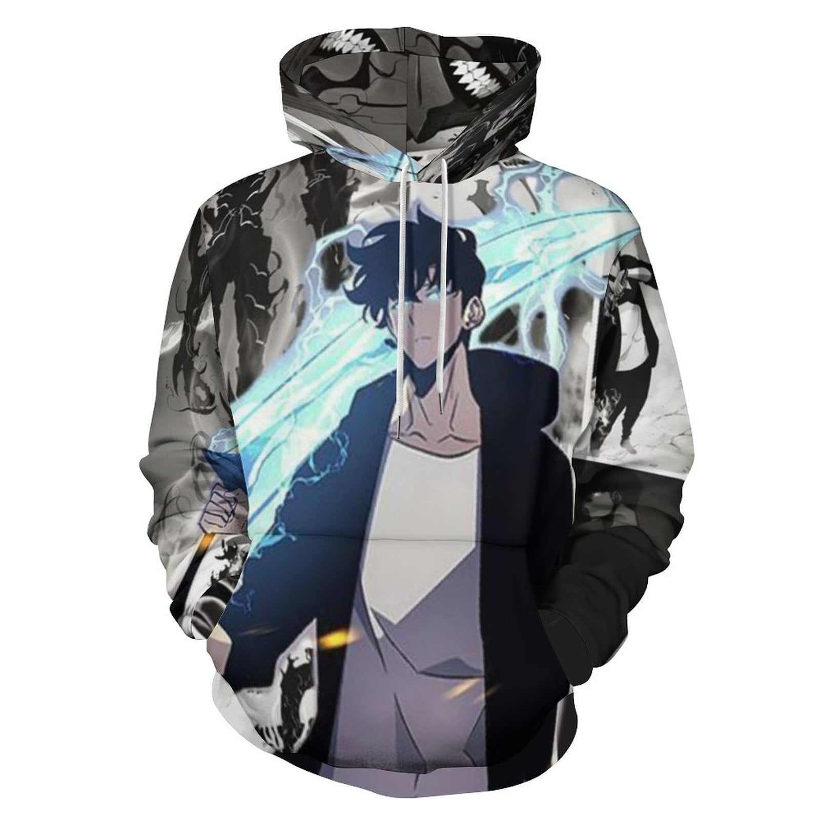 Solo Leveling Unisex Sweatshirts Loose Pullover Sweater Hooded Hoodie ...