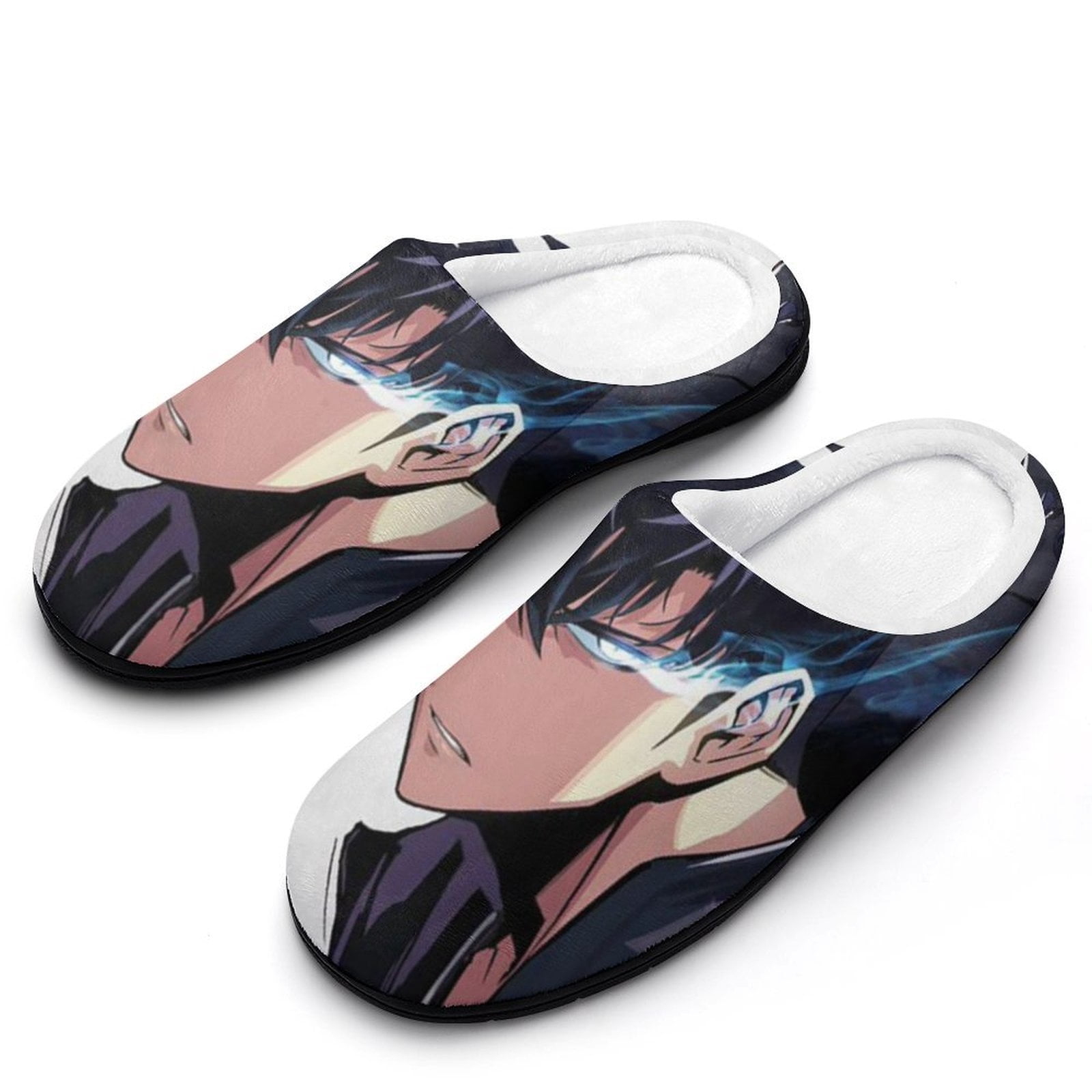 Solo Leveling Women's Cotton Home Shoes, Trendy Printed Slippers Thick ...