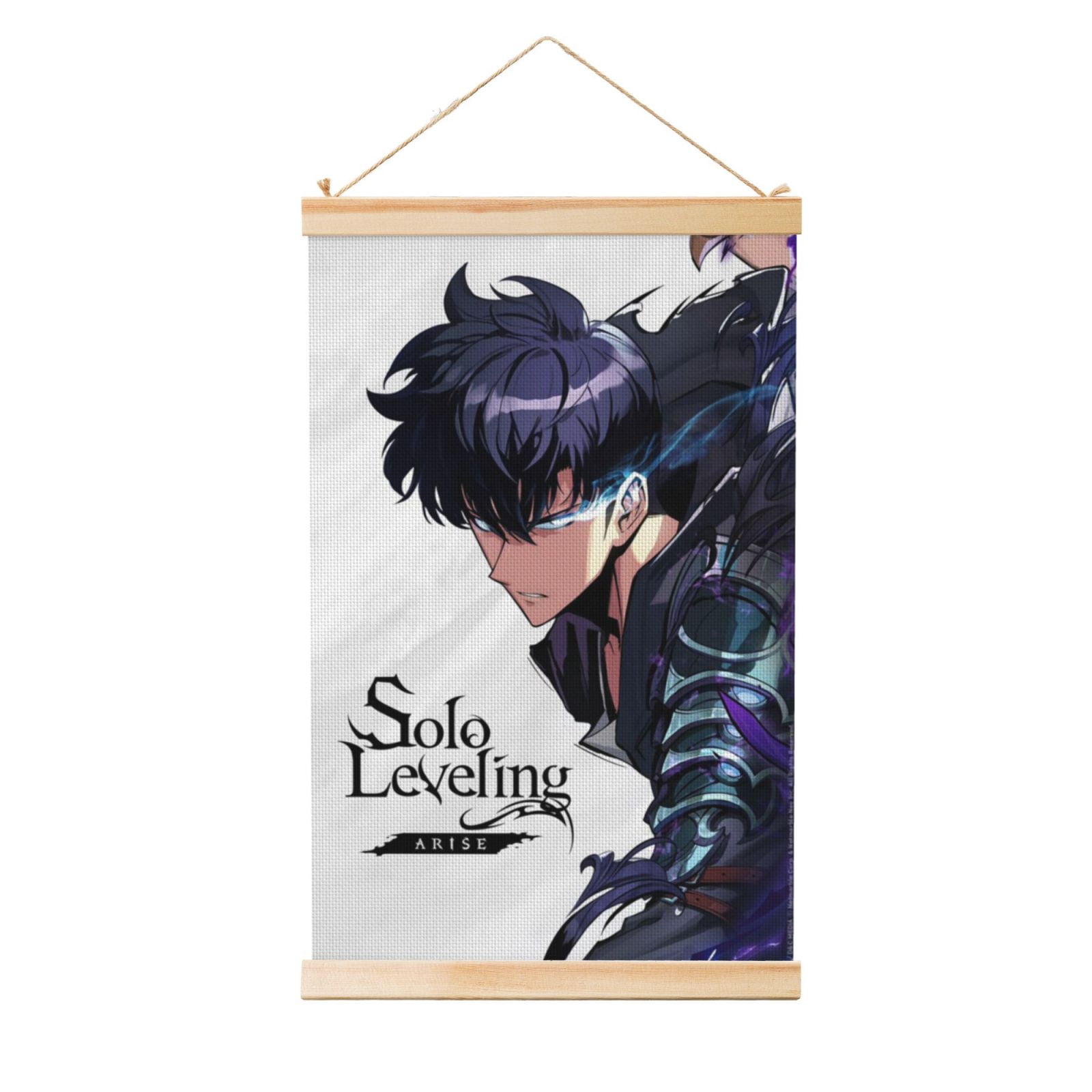 Solo Leveling Wooden Shaft Hanging Poster Home Decor Poster Wall Art ...