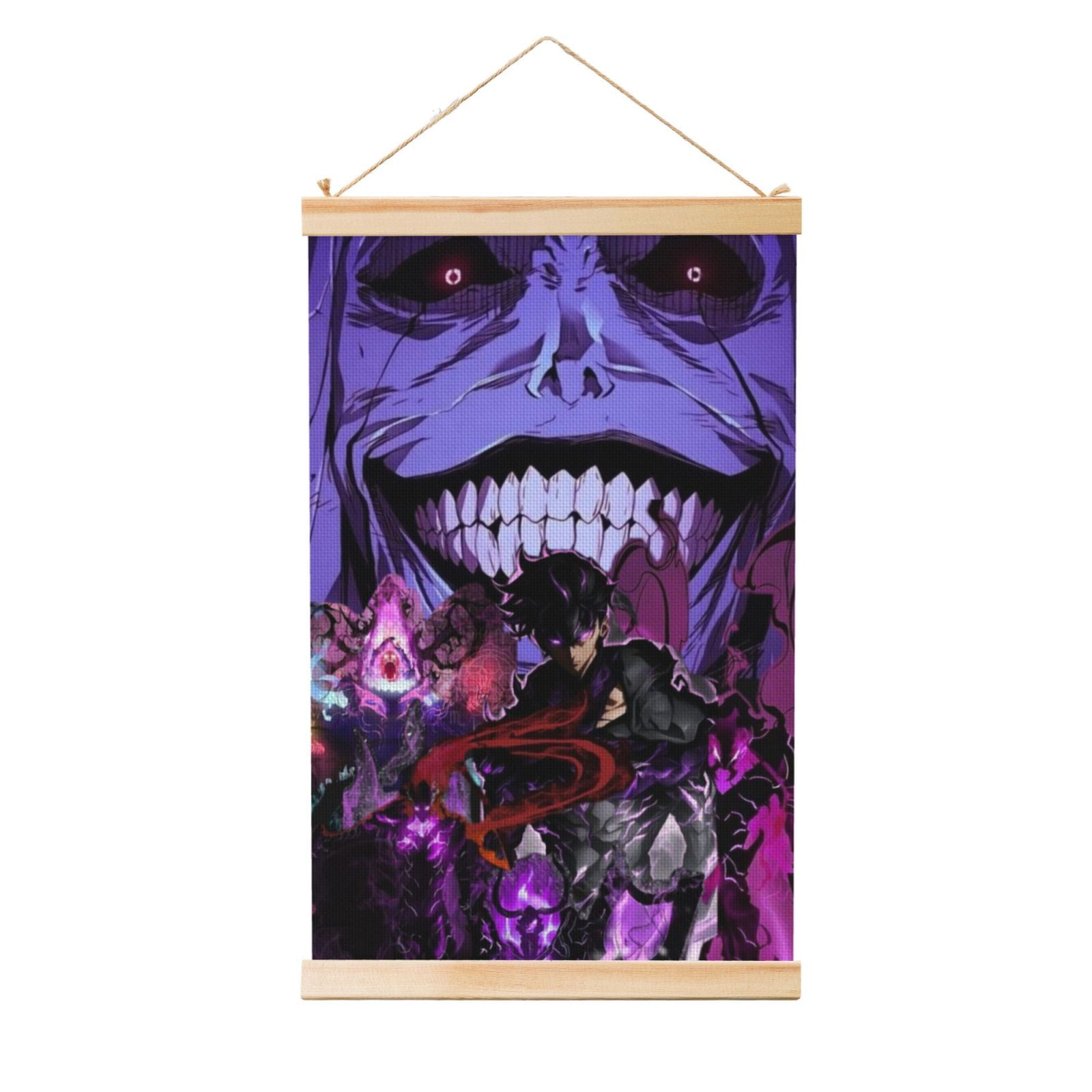 Solo Leveling Wooden Shaft Hanging Poster Home Decor Poster Wall Art ...