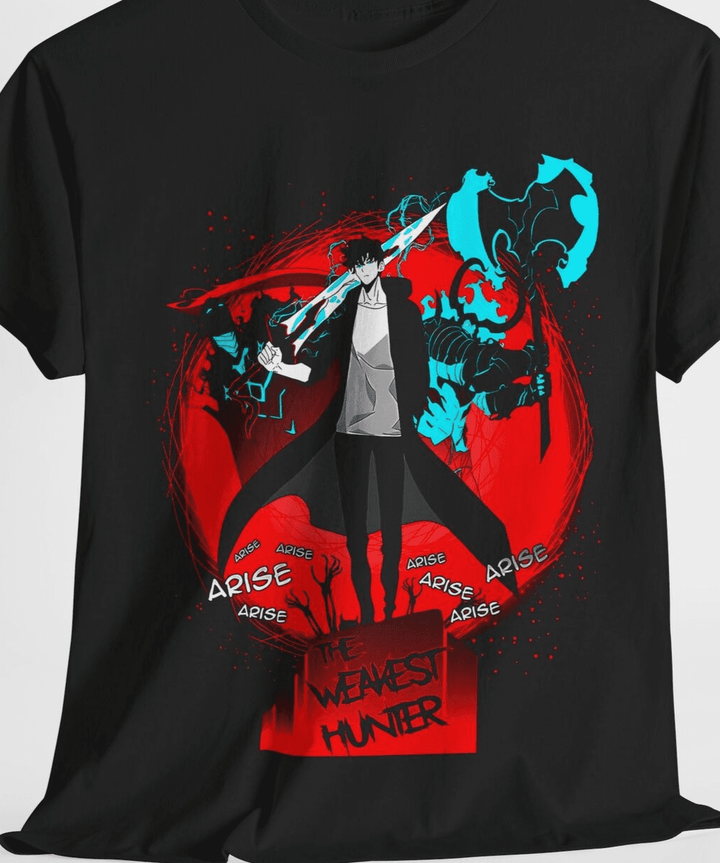 Solo Leveling anime, Solo Leveling manga, Anime Shirt for men Crew neck ...