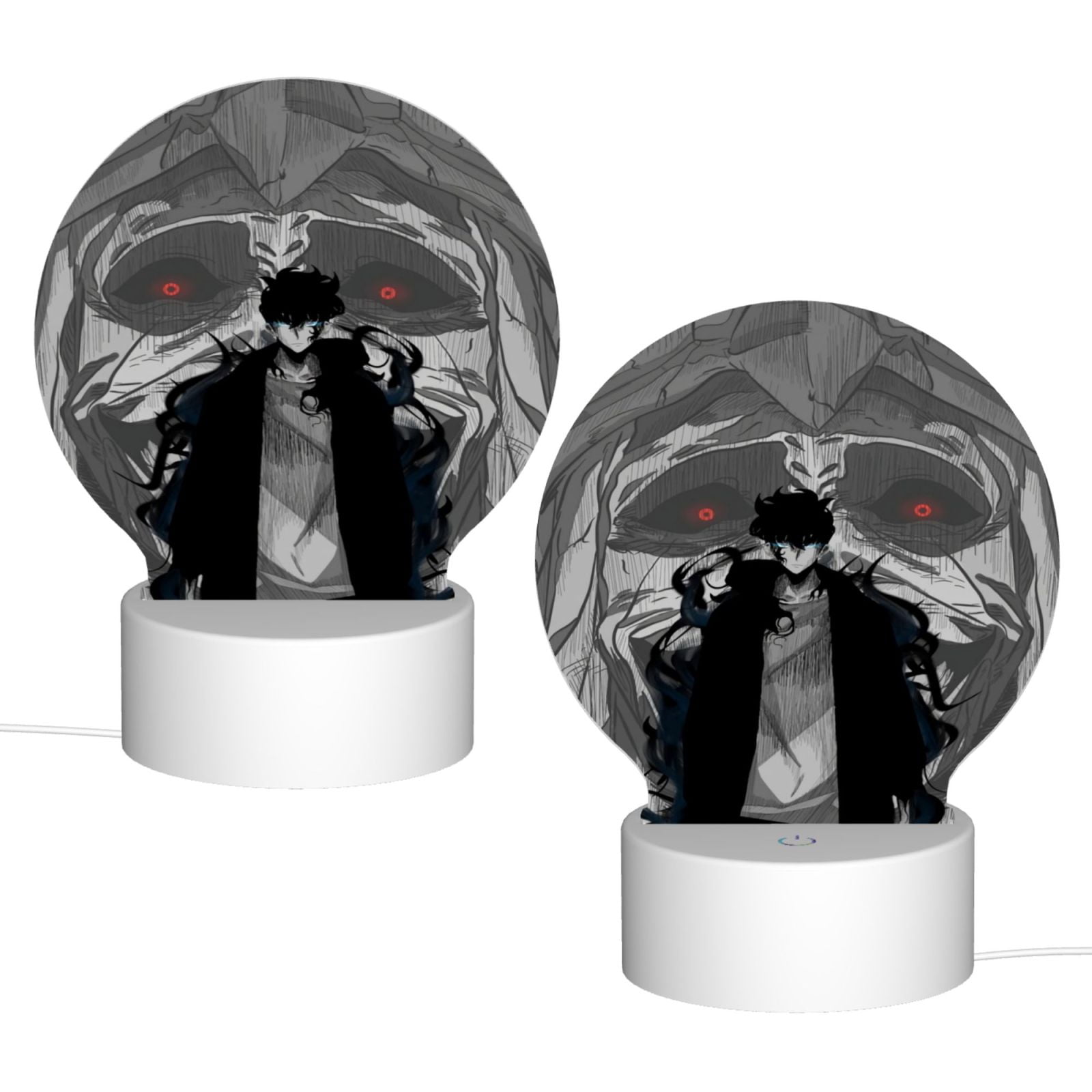 Solo Leveling anime round acrylic night light is suitable for rooms ...