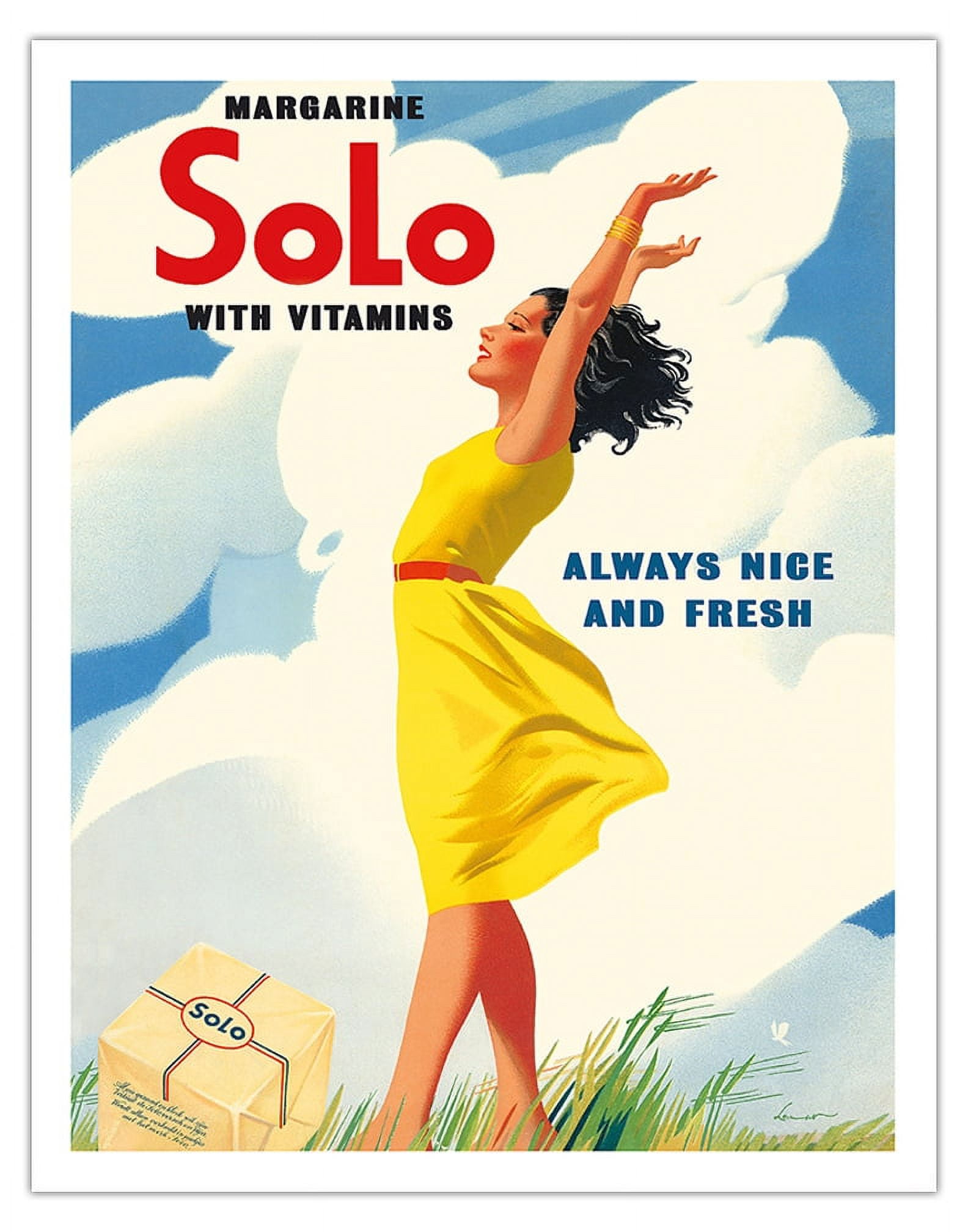 Solo Margarine - With Vitamins - Always Nice and Fresh - Vintage ...