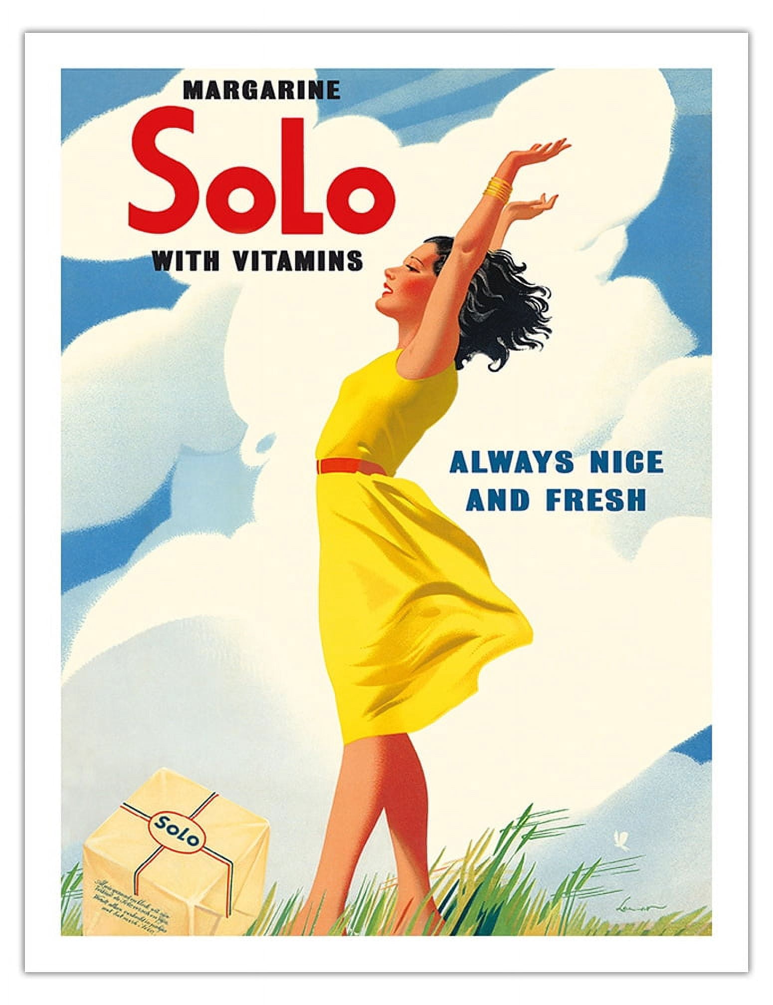 Solo Margarine - With Vitamins - Always Nice and Fresh - Vintage ...