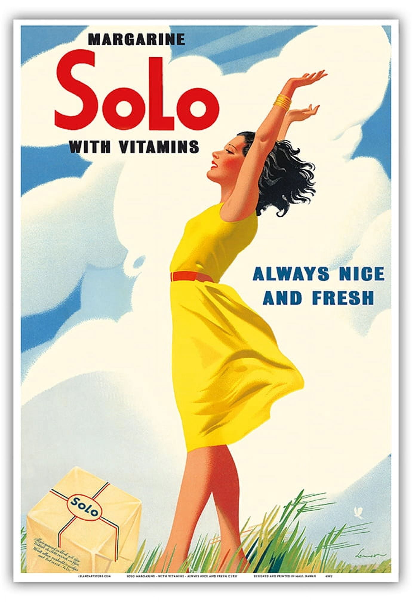 Solo Margarine - With Vitamins - Always Nice and Fresh - Vintage ...