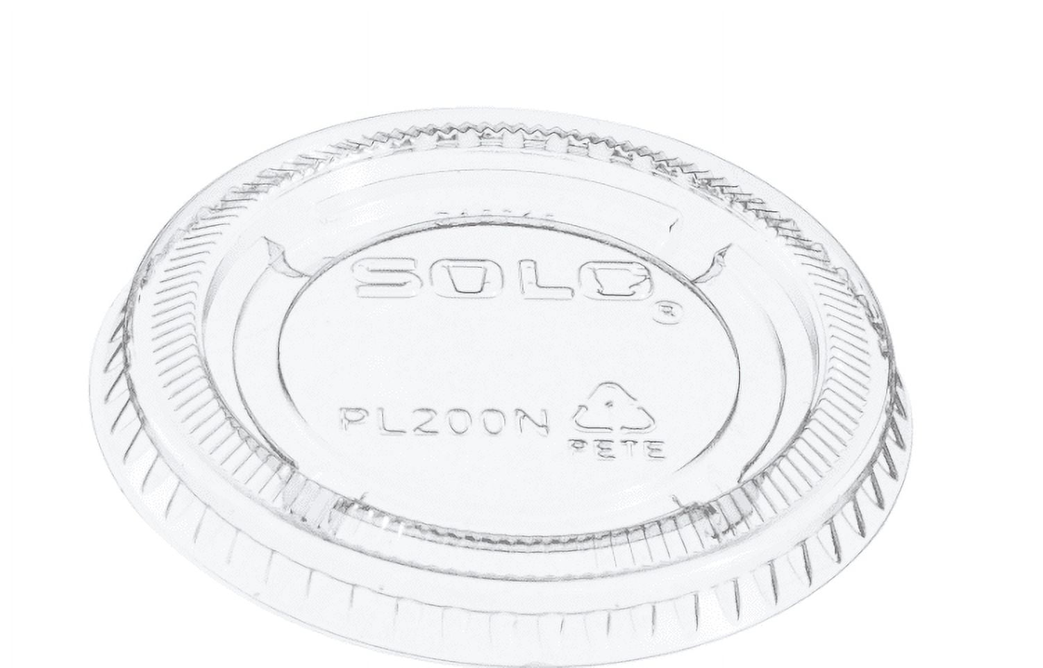 Solo PL200N Clear Portion Container Lid - Fits 1.5-2.5 oz | 2,500/Case ...