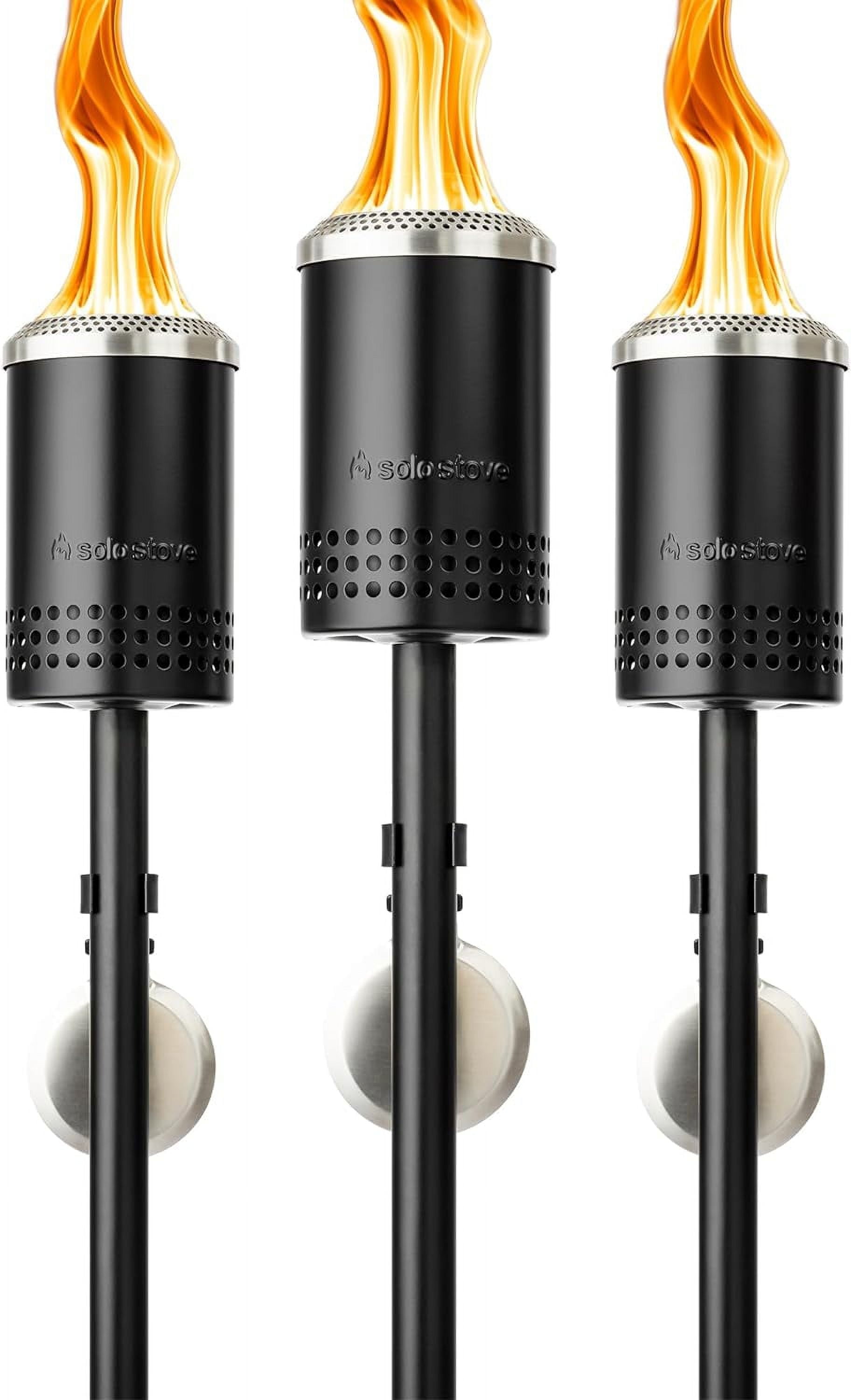 Solo Stove Outdoor Flame Mesa Torch, 3 Pack | Adjustable Height, Cold ...