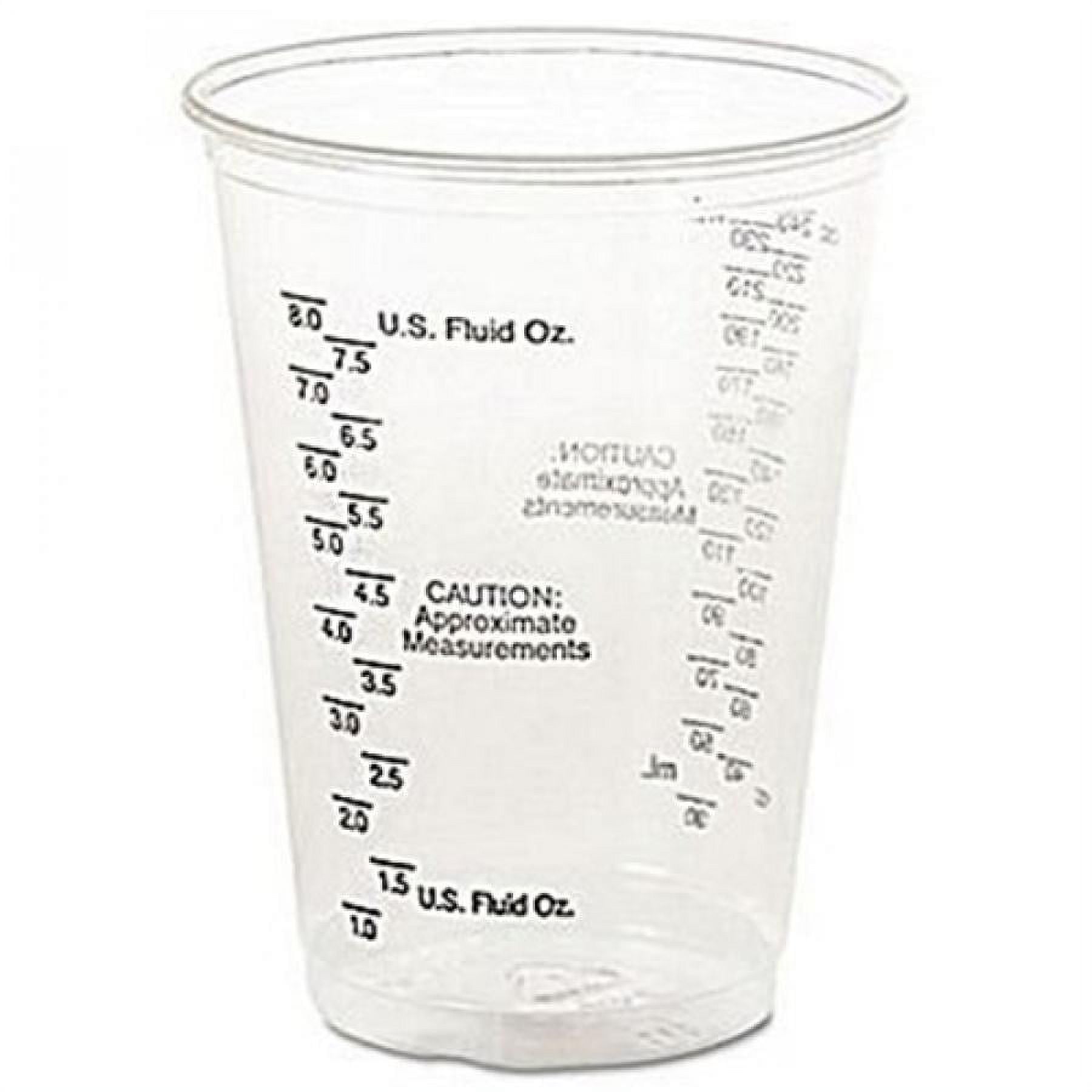 Solo Ultra Clear Plastic Graduated Drinking Cup, 10 ounces, Clear, 50 ...