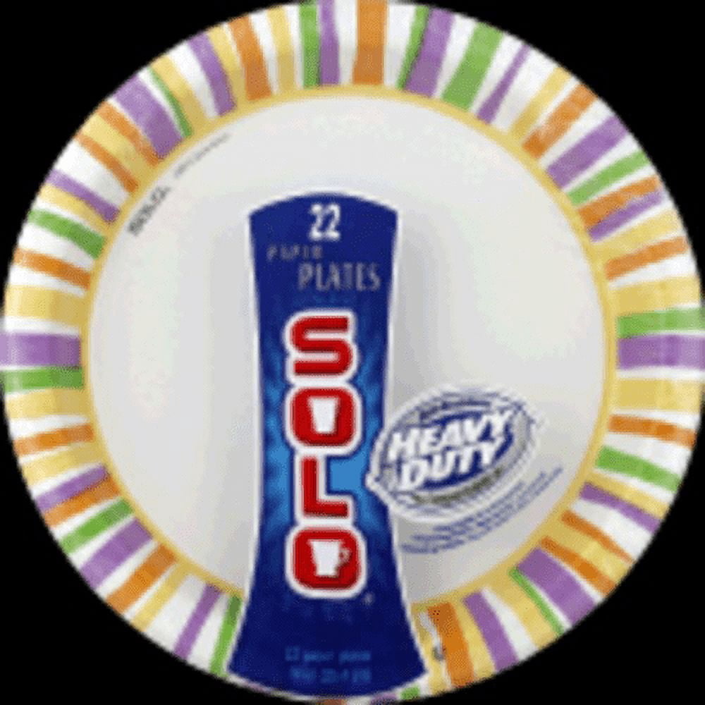 Solo Up for Anything Any Day Plates, 10 In. 22 Ct Designs Vary (Pack of ...