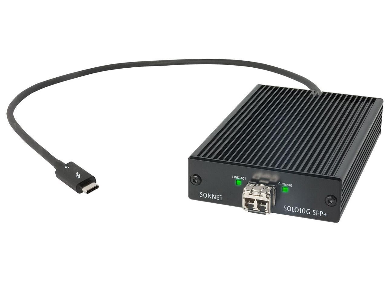 Solo10G SFP+ 10 Gigabit Ethernet Thunderbolt 3 Adapter with Short-Range ...