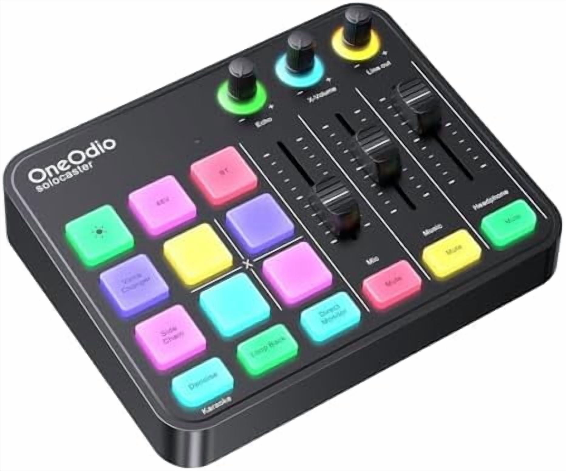 Solocaster Gaming Audio Mixer - 5 Channel Interface with 48V Phantom ...