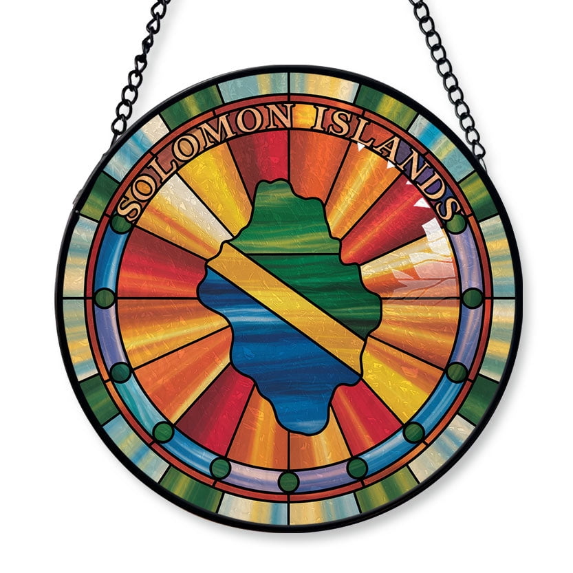 Solomon Islands Travel Decor Suncatcher Stained Glass Window Hanging ...