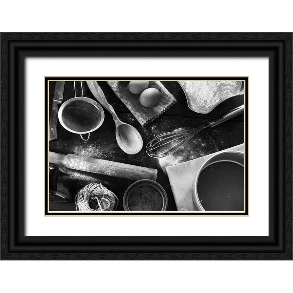 Solovie, Andre 32x23 Black Ornate Wood Framed with Double Matting ...