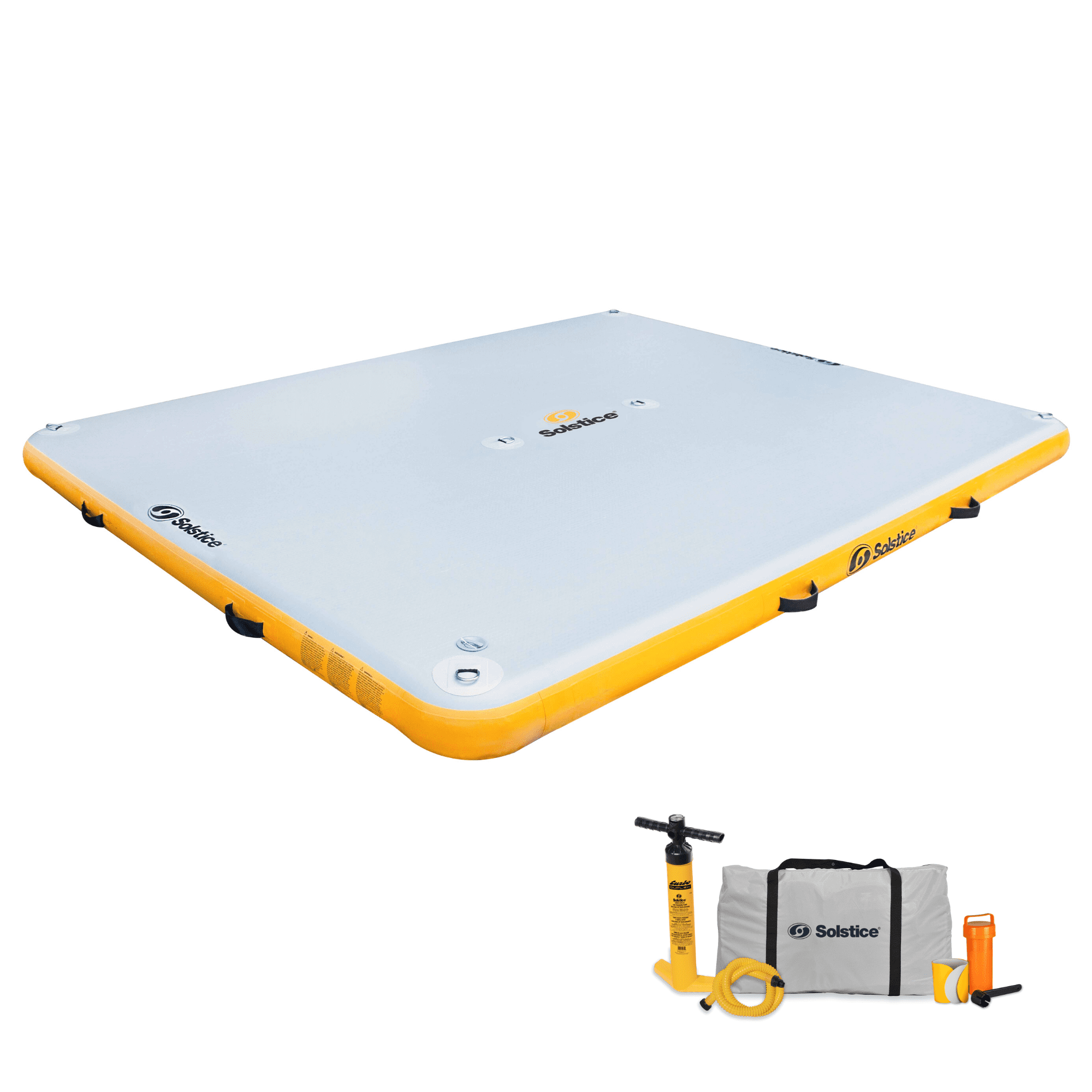 Solstice 10’ X 10’ Inflatable Dock | Floating Platform For Beach, Lake ...